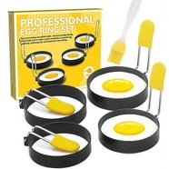 Blackstone 5515 Stainless Steel Egg/Omelet Ring Kit, Dishwasher Safe ...