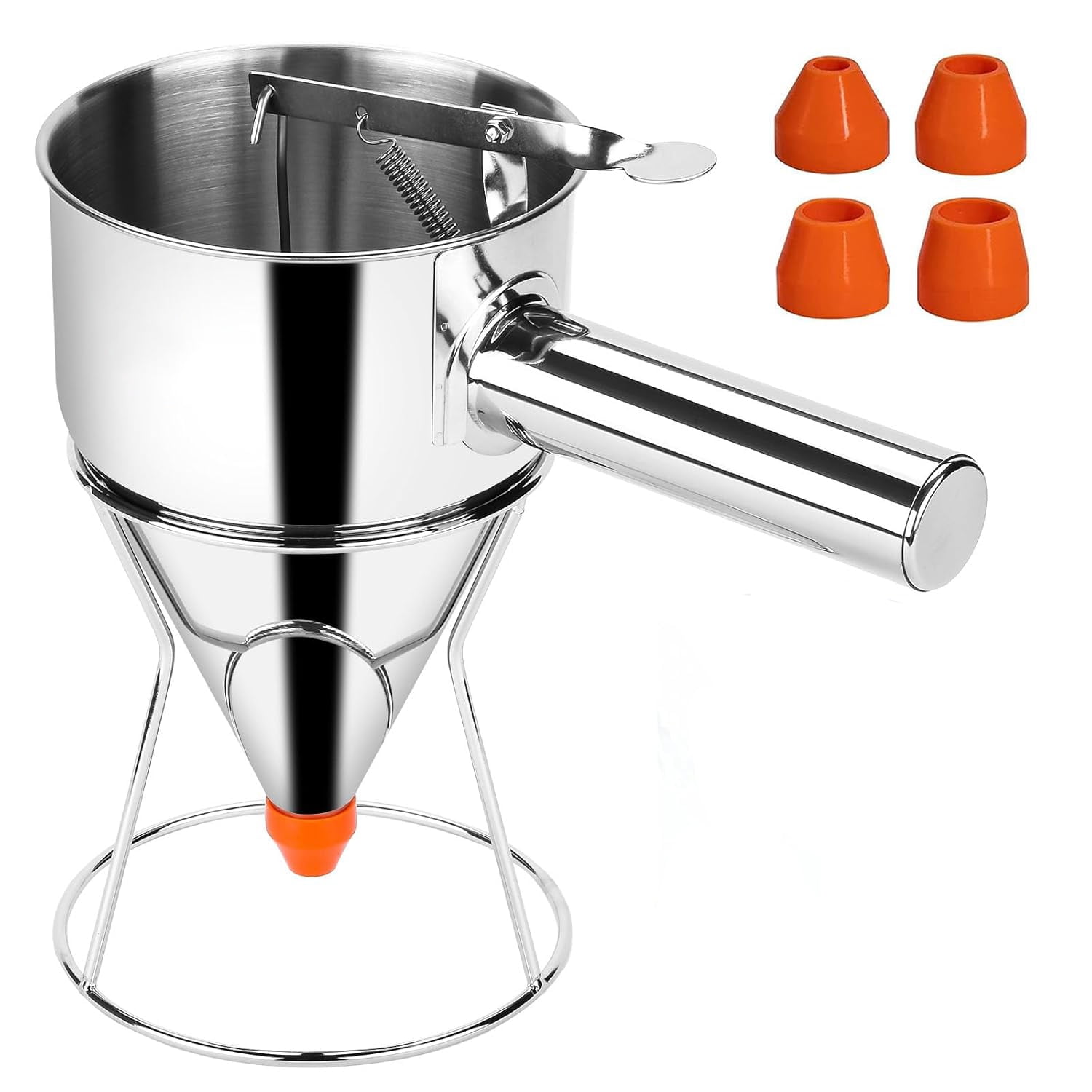 SUSWIM Stainless Steel Pancake Batter Dispenser with Multi-Nozzle ...