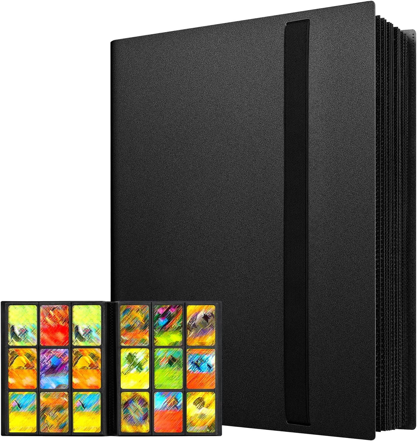 SUSWIM Trading Card Binder 9 Pocket Pages, Sports Hockey Card Binder ...