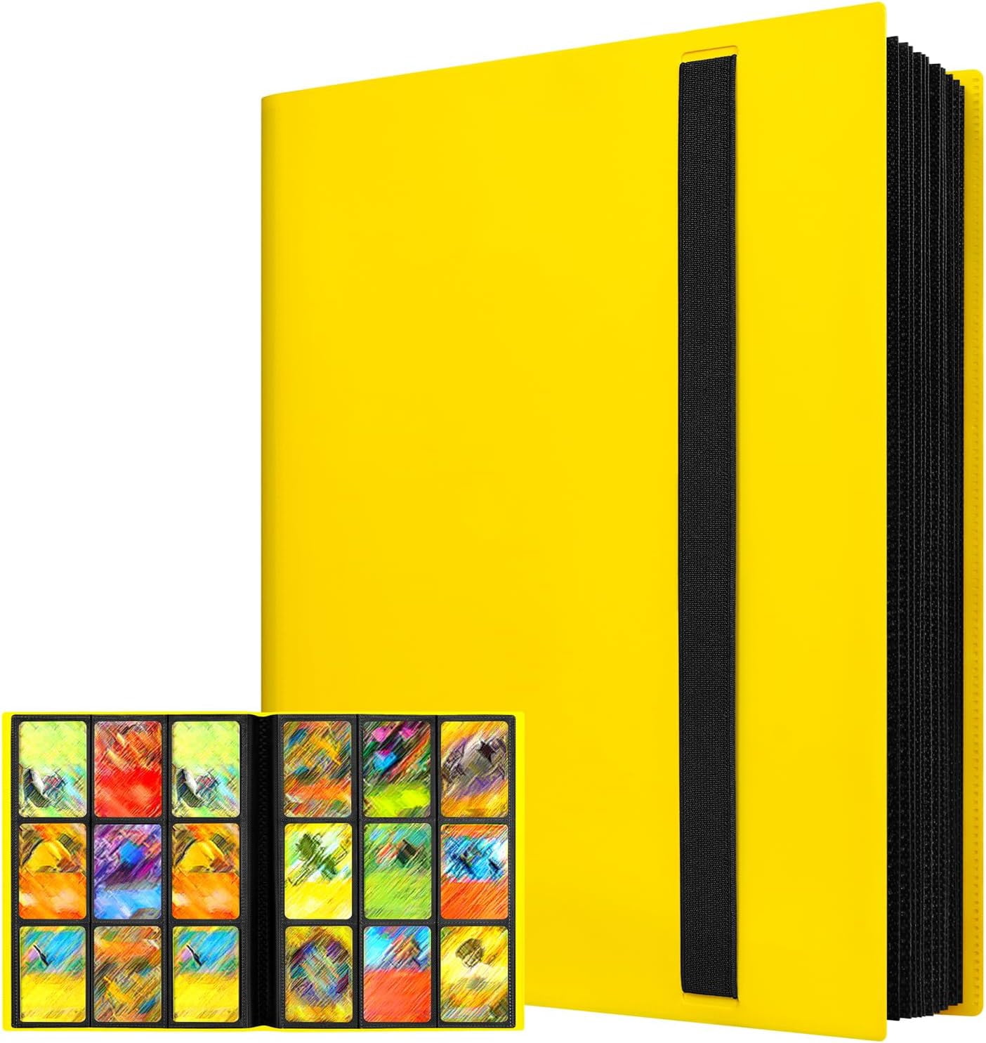 SUSWIM Trading Card Binder 9 Pocket Pages, Sports Hockey Card Binder ...