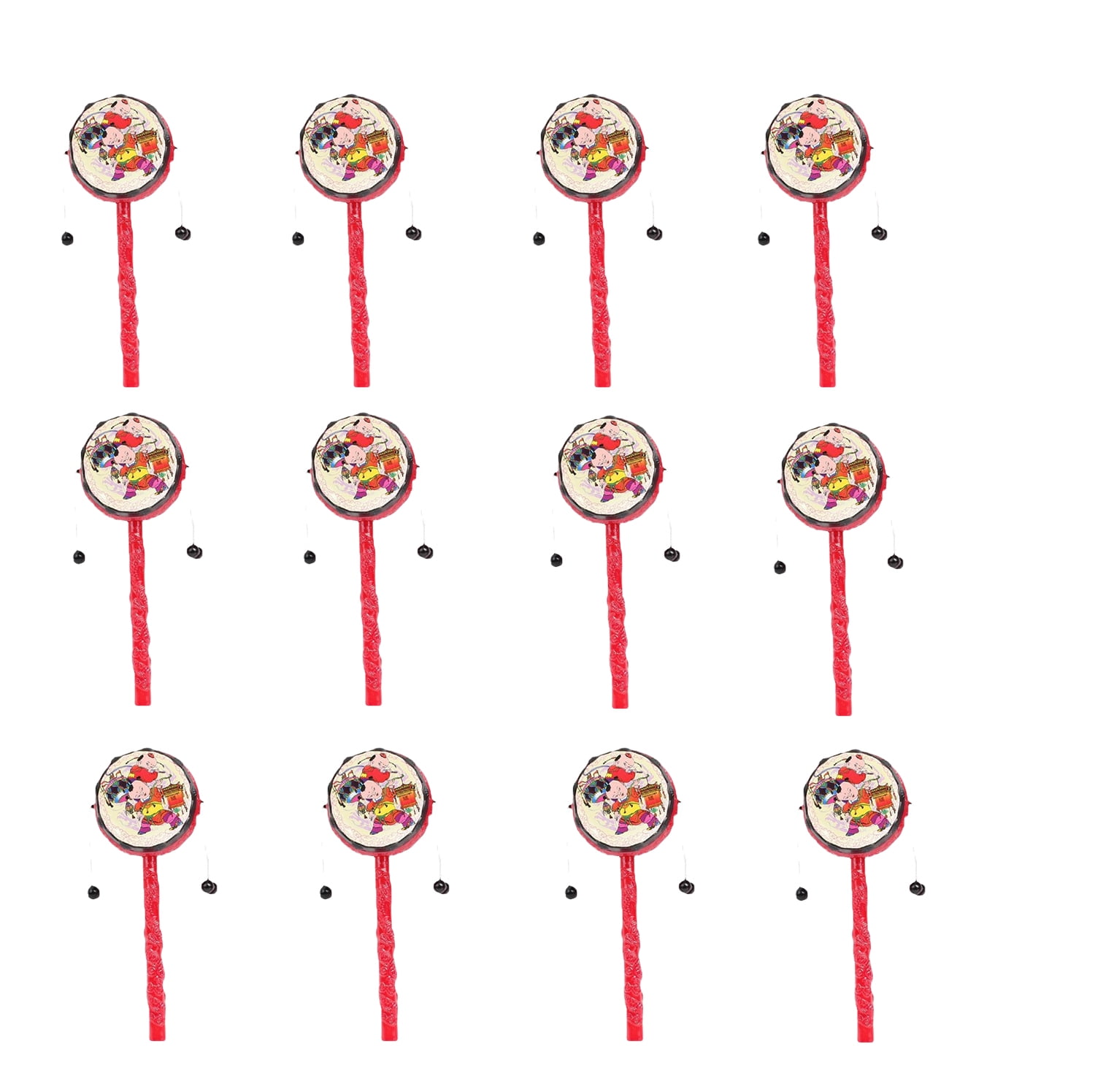 SUTENG 12 Pcs Auspicious Rattle Musical Instruments Music Trundle Bed ...