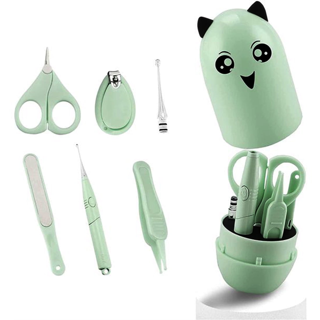 SUTENG 5-in-1 Baby Nail Kit, Baby Nail Clippers Set with Cute Case ...