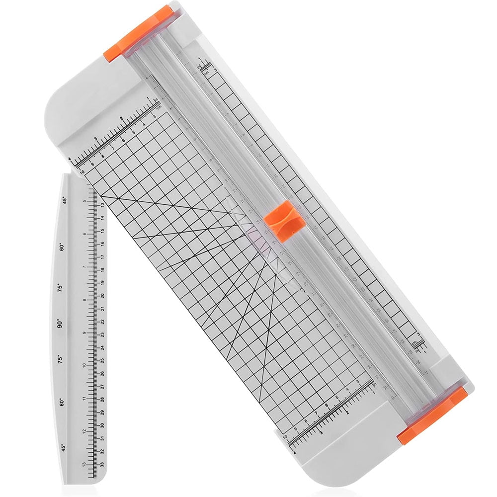 SUTENG A4 Paper Cutter Titanium Straight Paper Trimmer with Side Ruler for Scrapbooking Craft ...