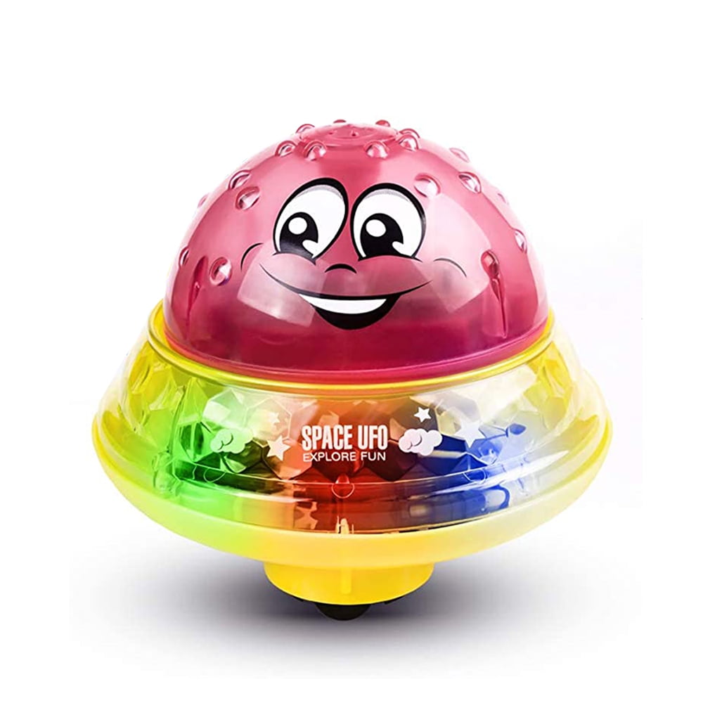 SUTENG Bath Toy, 2 in 1 Squirt Spray Water Toy LED Light Up Float Toys ...