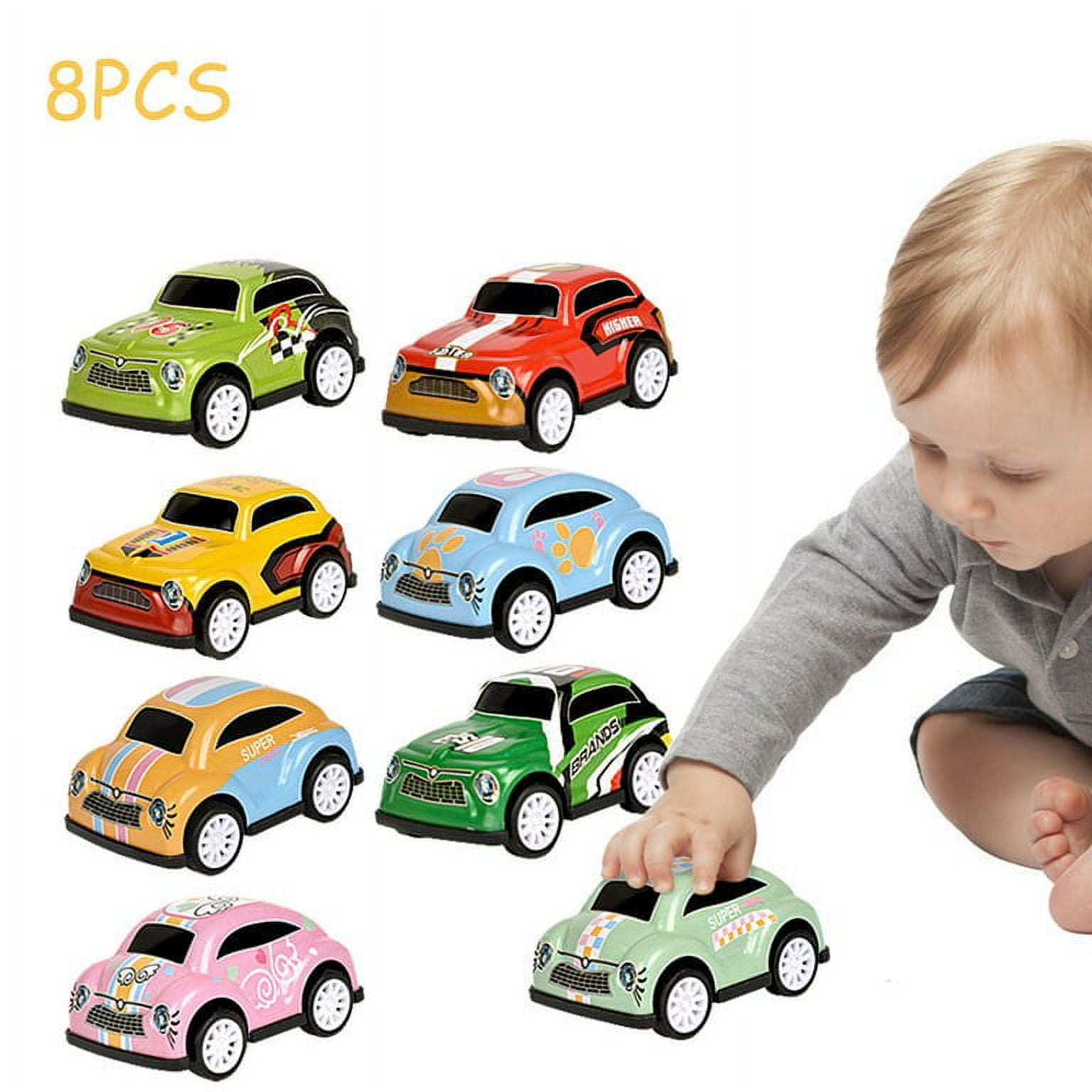SUTENG Diecast Metal Pullback Cars | Friction-Powered Toy Cars for Kids ...