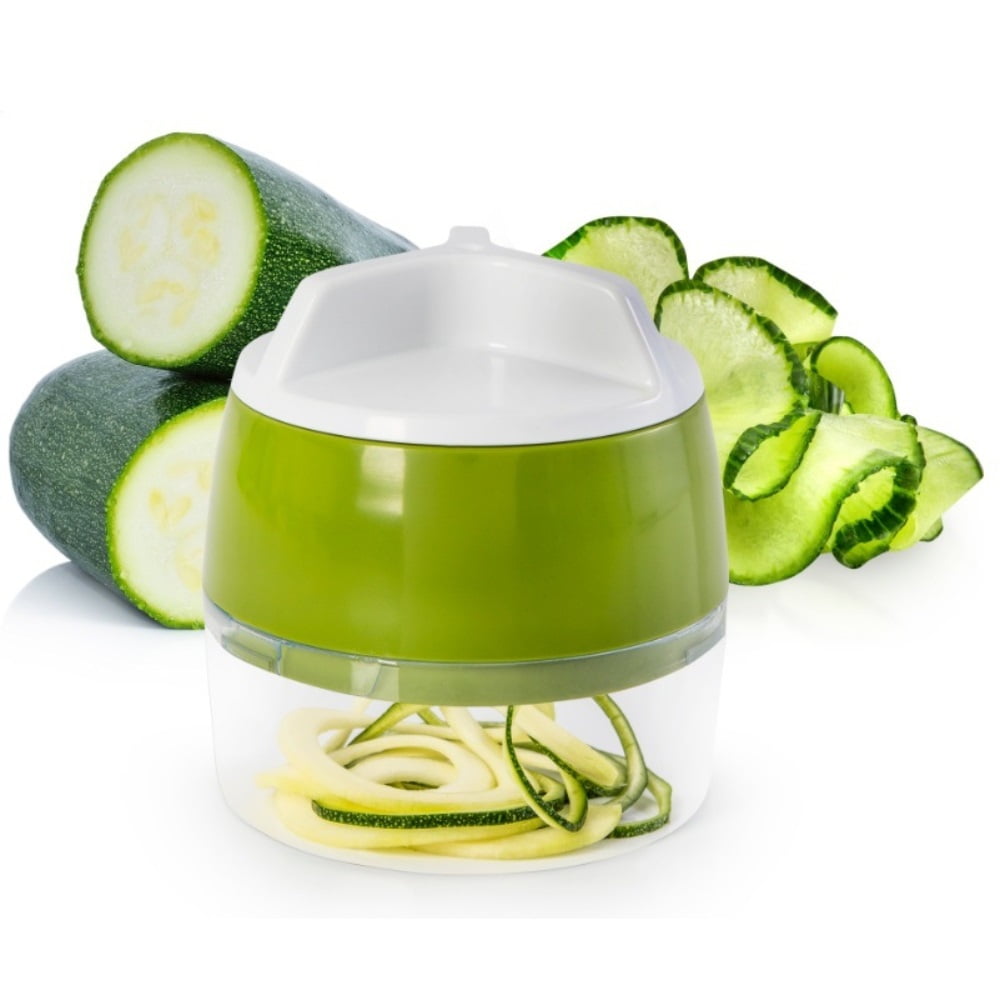 SUTENG Handheld Spiralizer Vegetable Slicer, 4 in 1 Grater Slicer, for ...