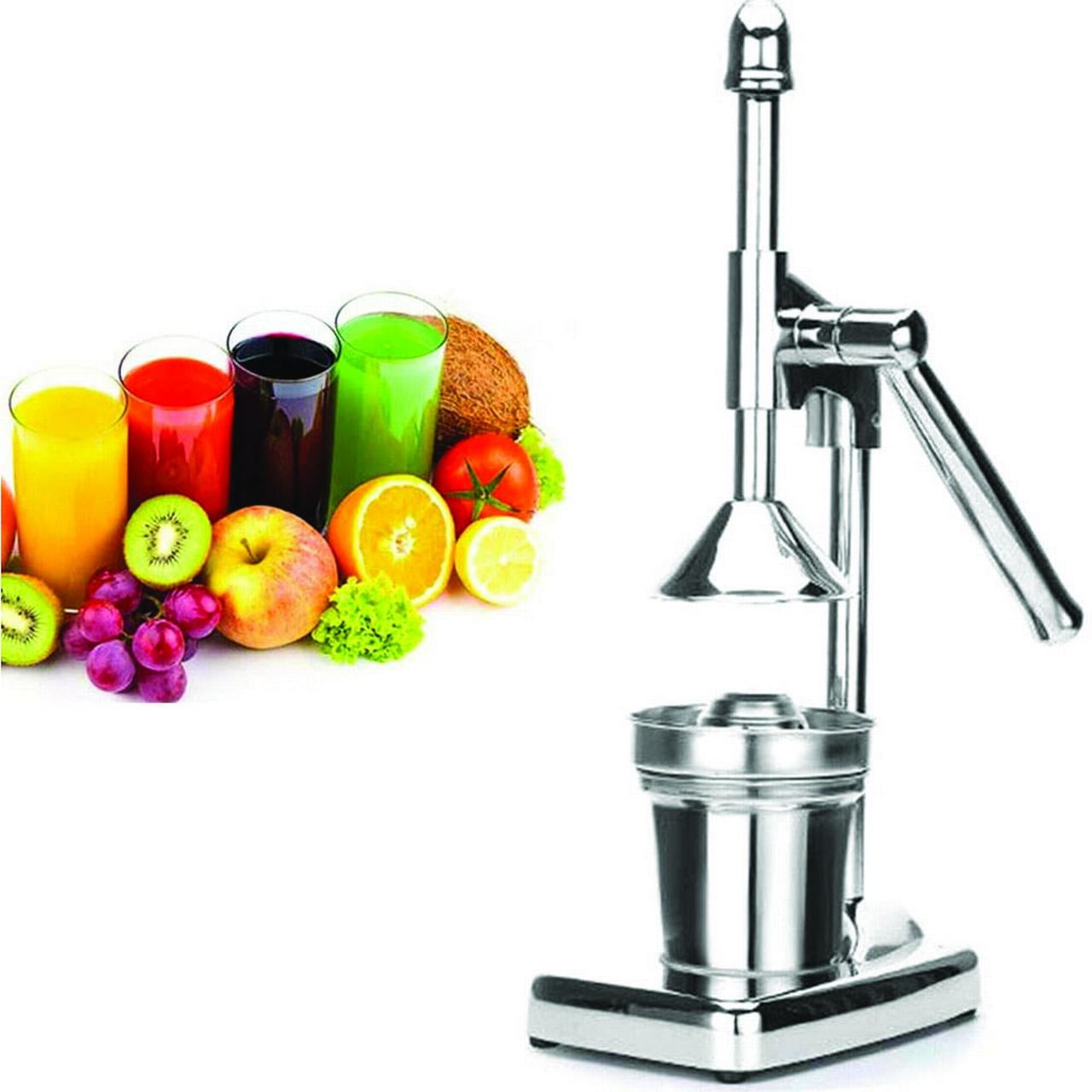 SUTENG Manual Citrus Juicer, Portable Stainless Steel Hand Press Orange ...