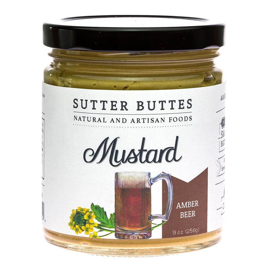 Sutter Buttes Gourmet Mustards Amber Beer 9 Oz 234500 OC - Walmart.com
