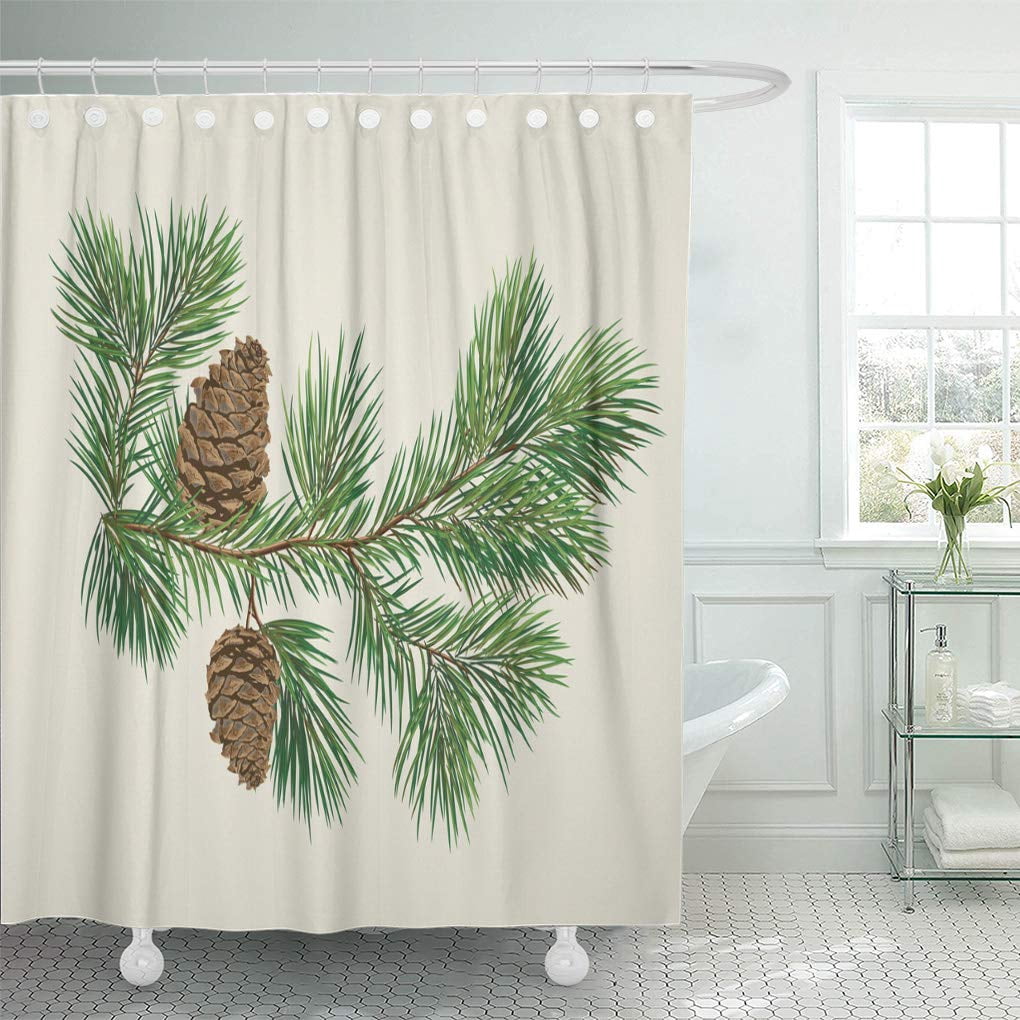 Pine Cone Shower Curtain