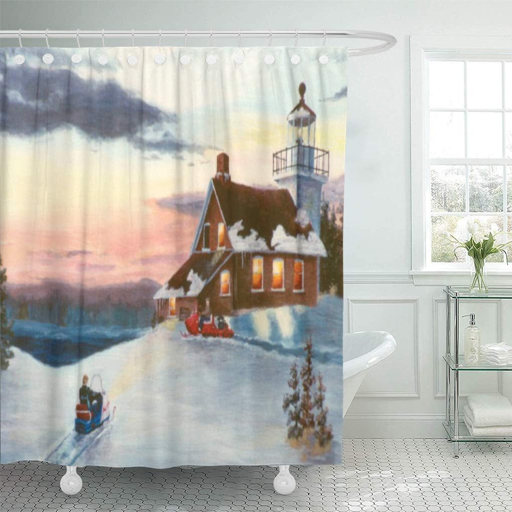 SUTTOM Lighthouse Polaris Sunset Sherwood Winter Snow Snowmobile ...