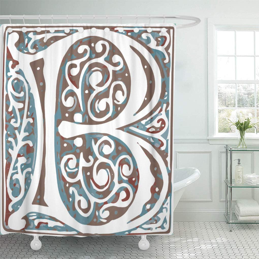 SUTTOM Manuscript Elegant Medieval Letter B Monogram Knight Celtic ...