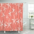 SUTTOM Orange Coastal Salmon Pink Starfish Peach Pattern Sea Stars ...