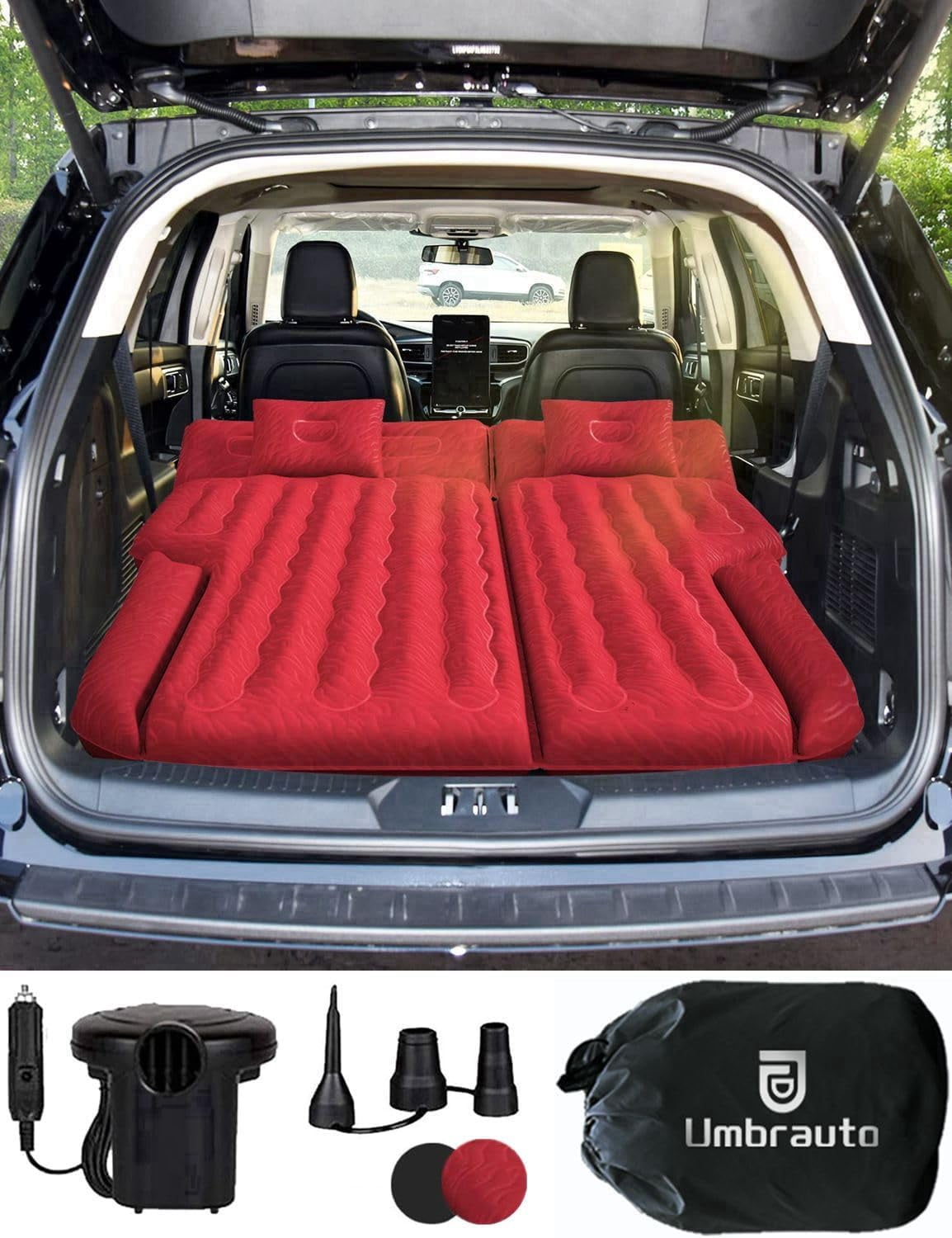 SUV Air Mattress Bed: Car Camping Air Mattress for Back Trunk Sleeping ...