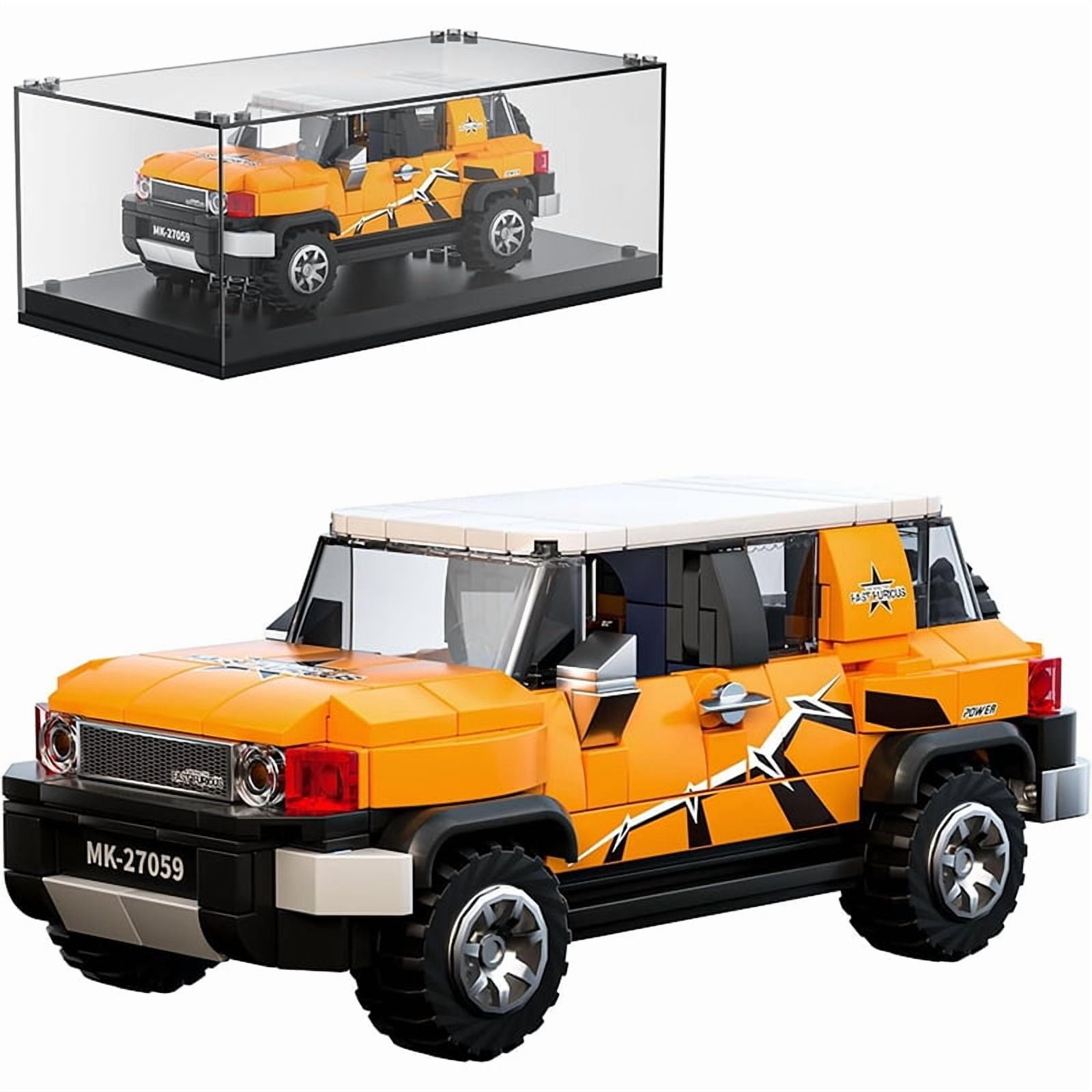 SUV Building Toys with Display Case, Model Car Kits Building Blocks ...