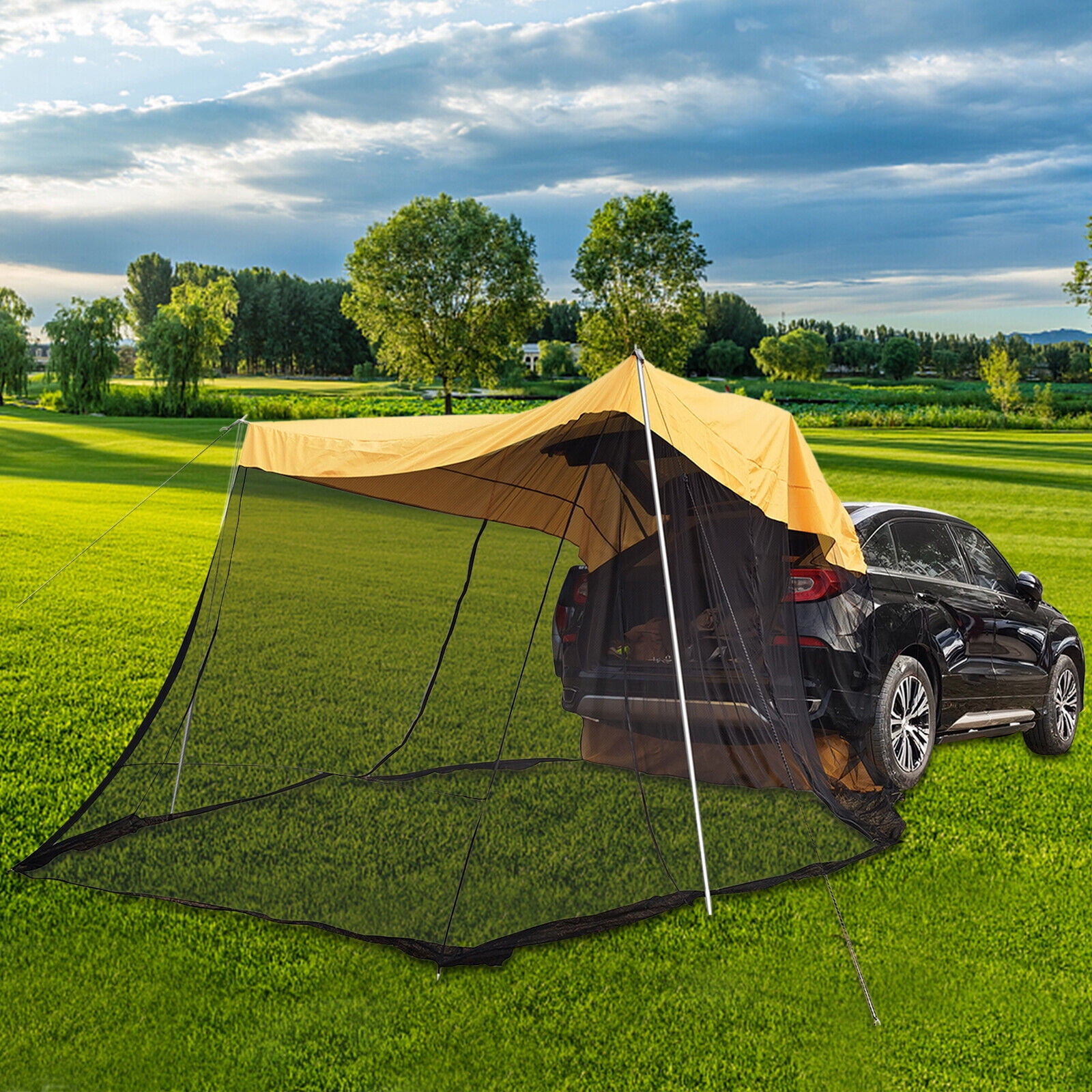 SUV Camping Car Trunk Tent Awning Shelter Rear Sunshade Canopy with ...