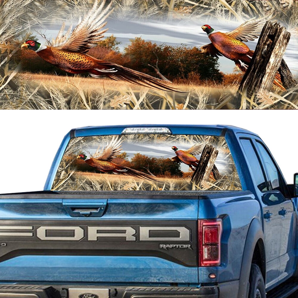 SUV Truck Window Decals One-Way See-Through Perforated Vinyl Waterproof ...