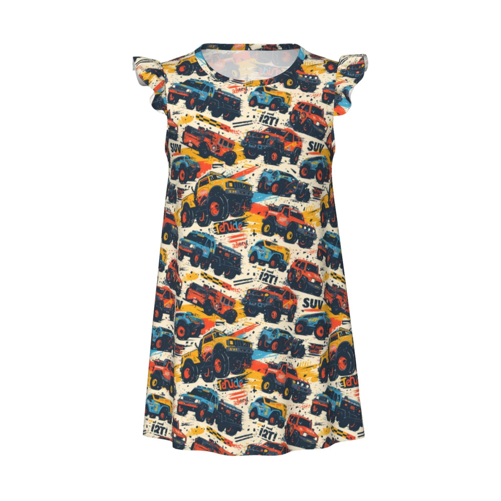 SUV off road racing car Girls Nightgowns, Pajamas for Girls, Soft ...