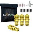 SUVCARMPING Adjustable Auto-Stop Tire Deflator Valve Kit (6-30 PSI) - 4 ...
