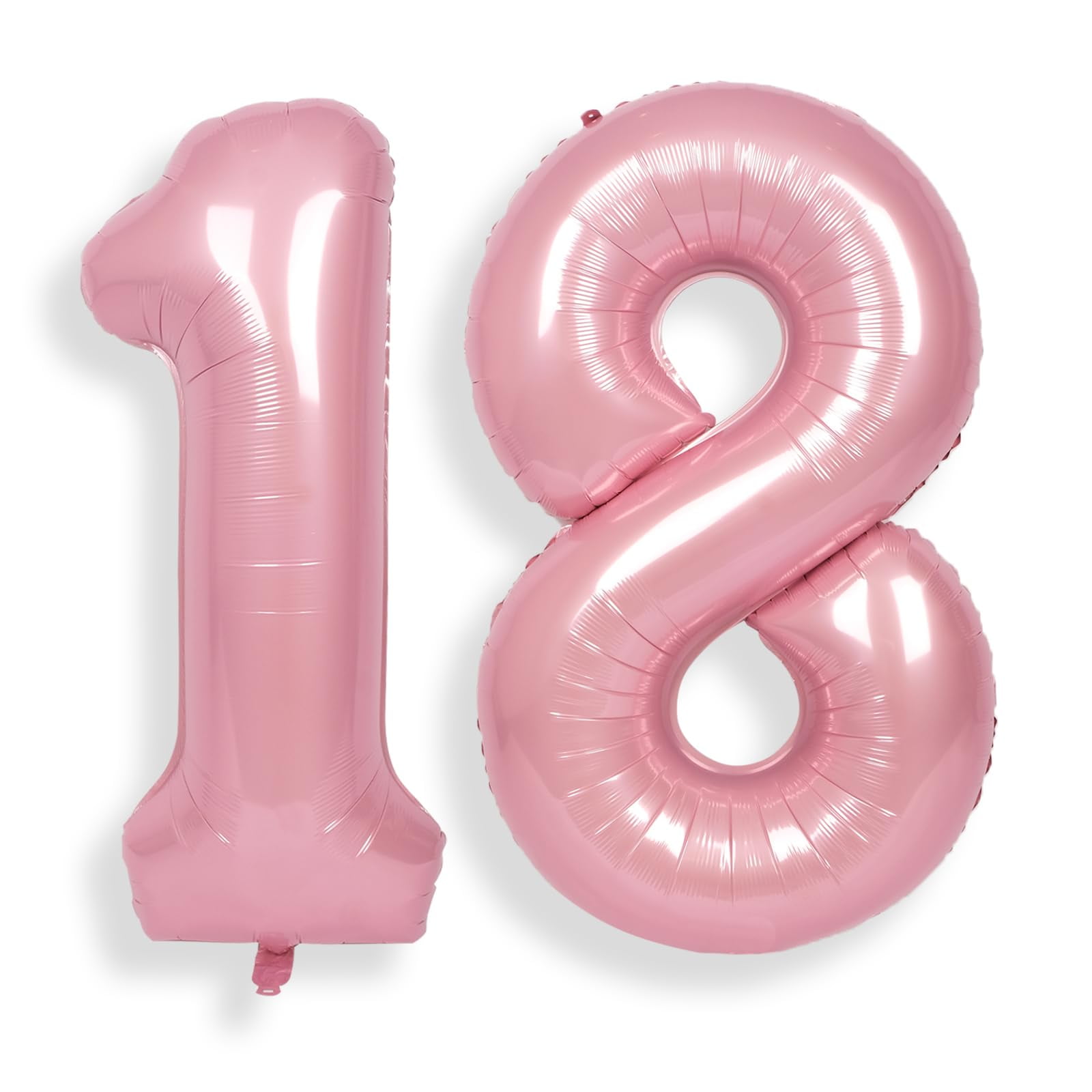 SUWEN 40 Inch Pink Large 18 AFN1Number Balloons Big Foil Helium Number ...
