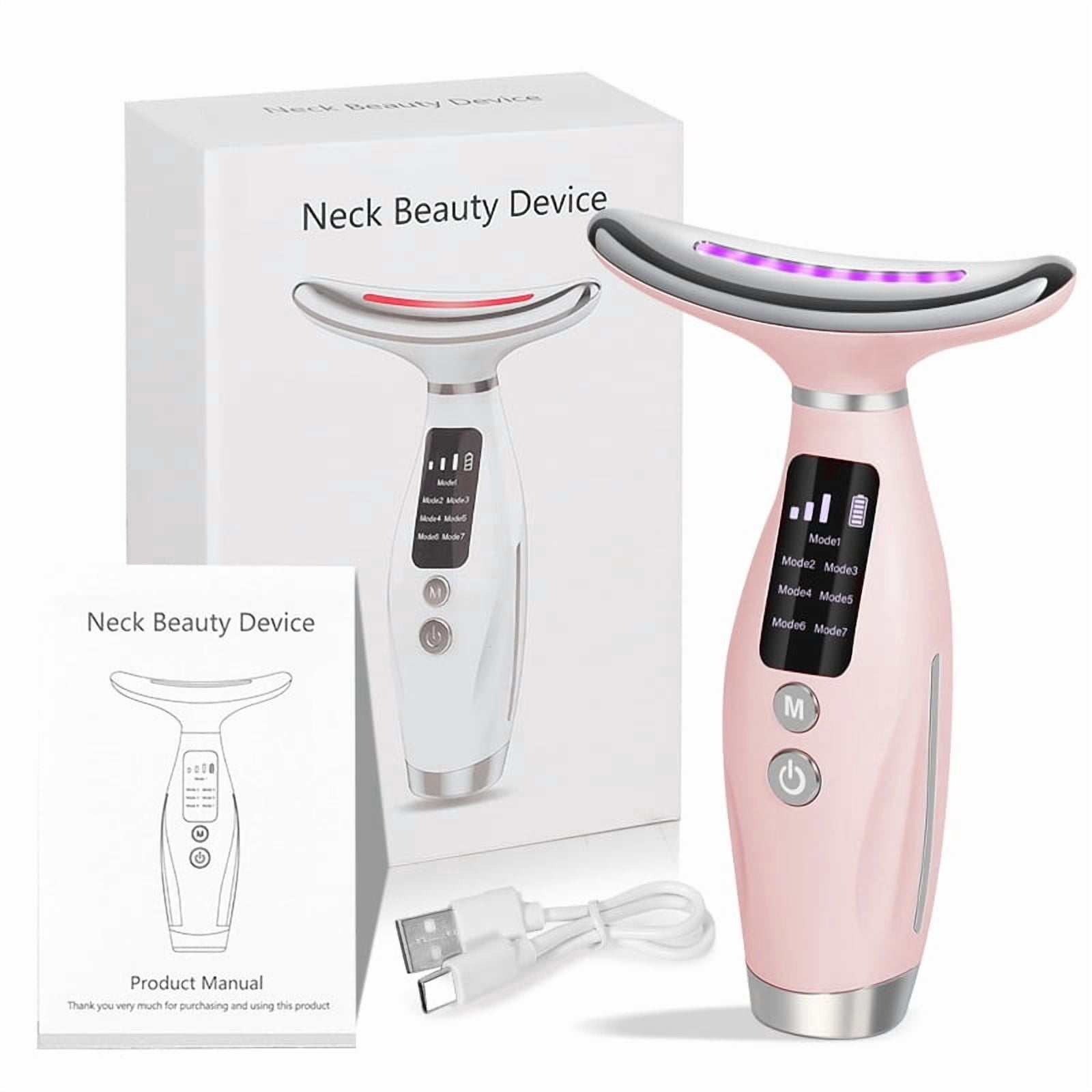 SUWU 7-in-1 Neck and Face Grooming Device with Red Light Therapy, 3 ...