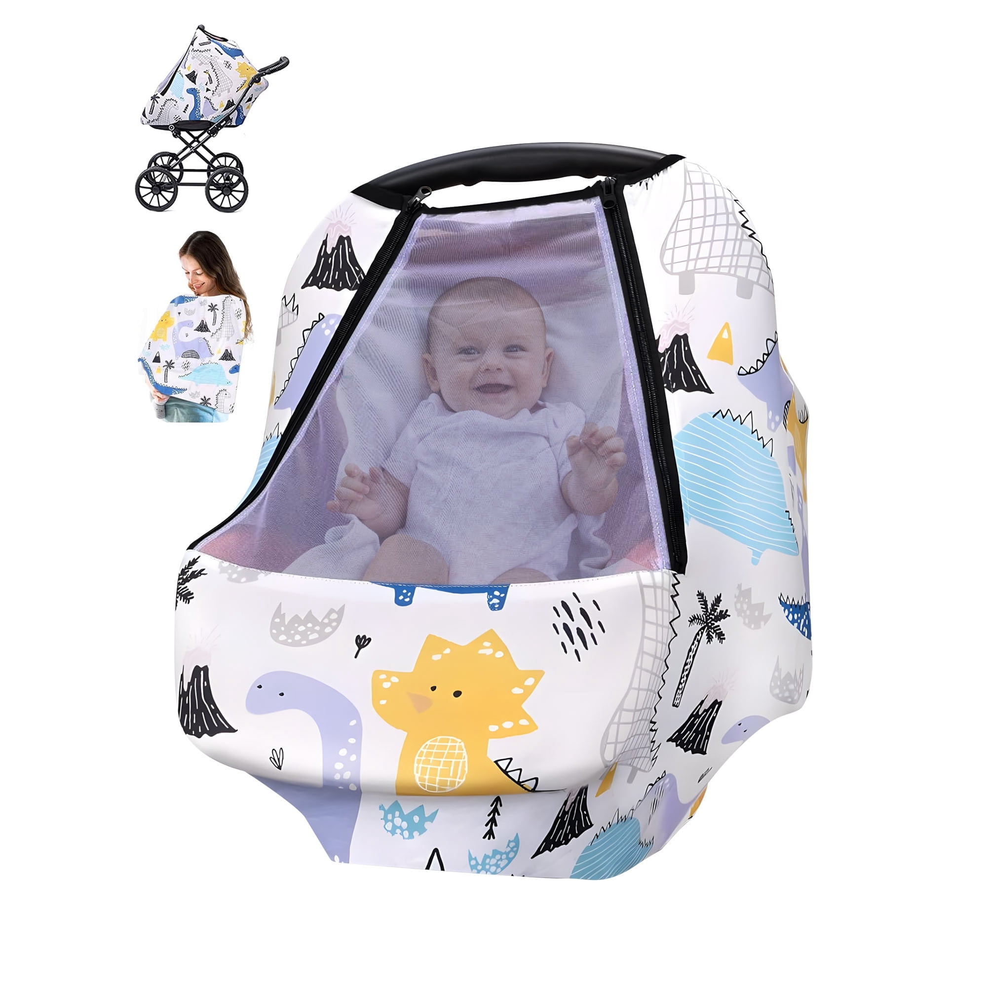 SUWU Baby Car Seat Covers, Cozy Babies Carseat Cover with Breathable ...