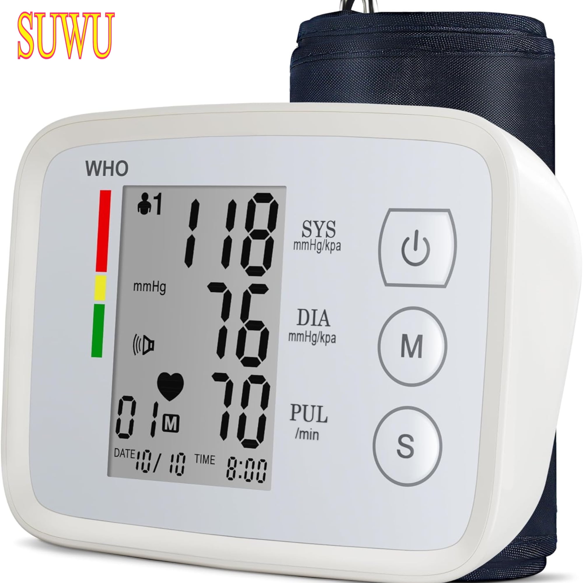SUWU Blood Pressure Monitor Automatic Bp Monitors for Home Use – Large ...