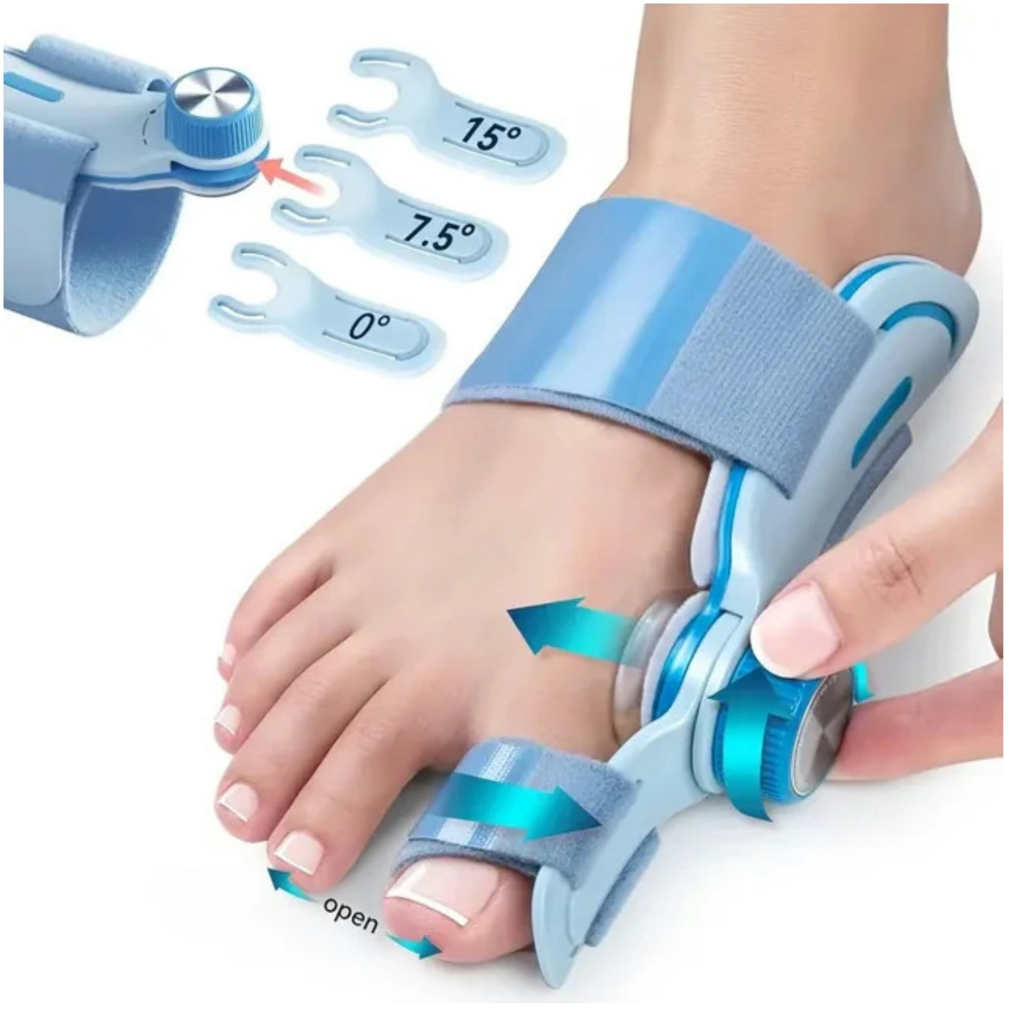 SUWU Bunion Corrector Big Toe, Double Correction Adjustable Knob Toe ...