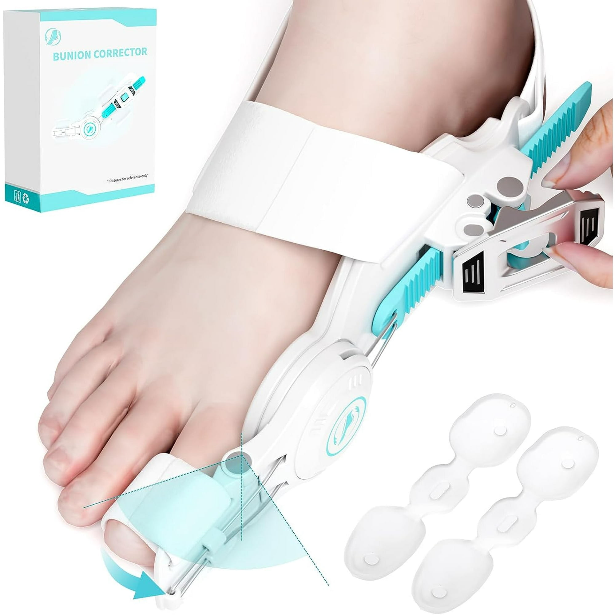 SUWU Bunion Corrector Big Toe Separators, Adjustable Bunion Splint with ...