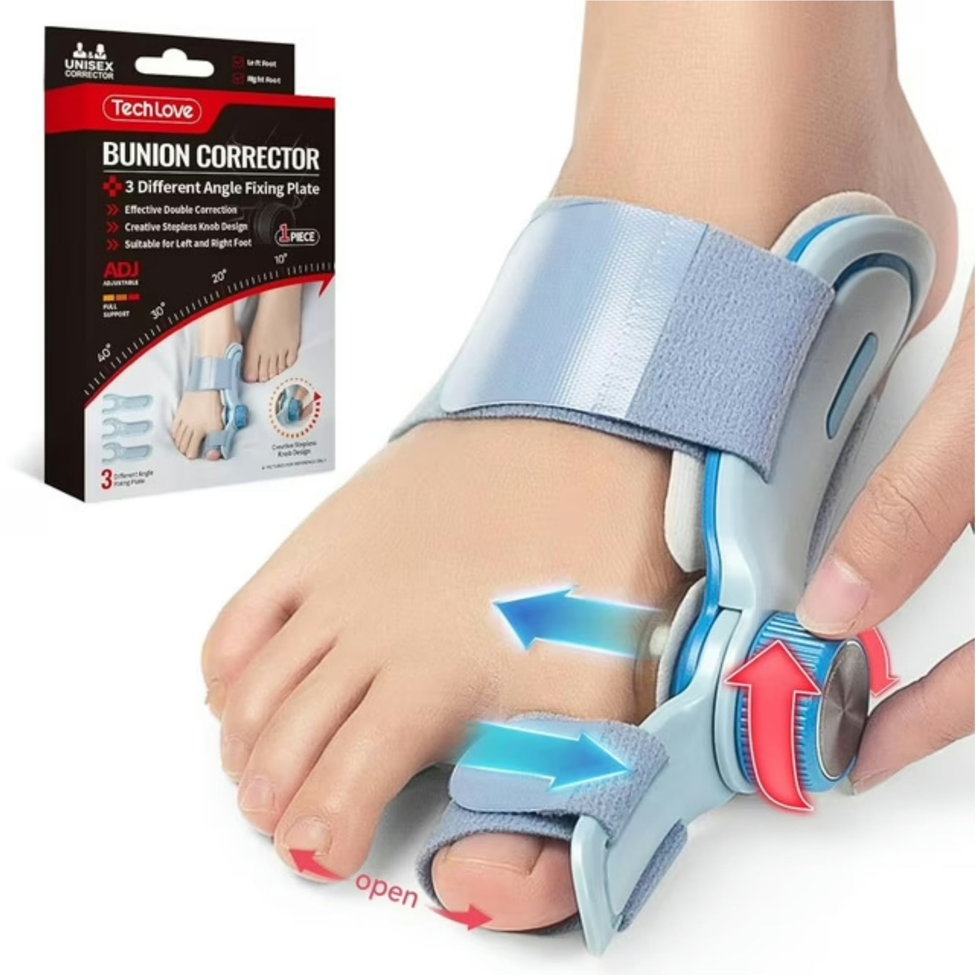 SUWU Bunion Corrector for Women Big Toe, Double Correction Adjustable ...