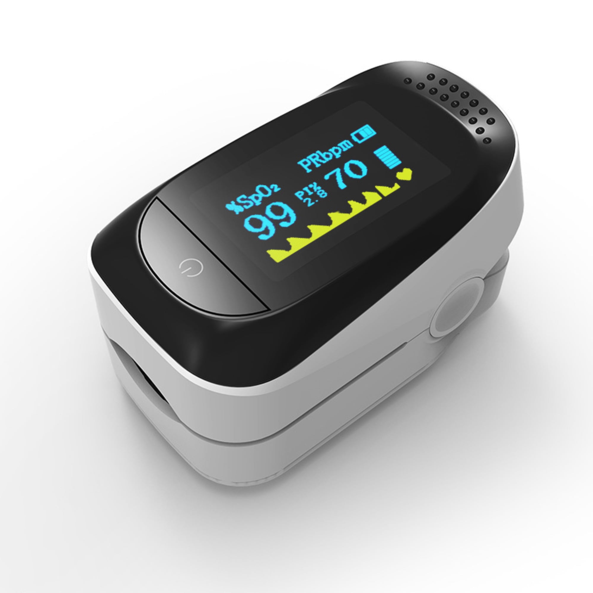 SUWU Fingertip Pulse Oximeter, Blood Oxygen Monitor with Lanyard, OLED ...