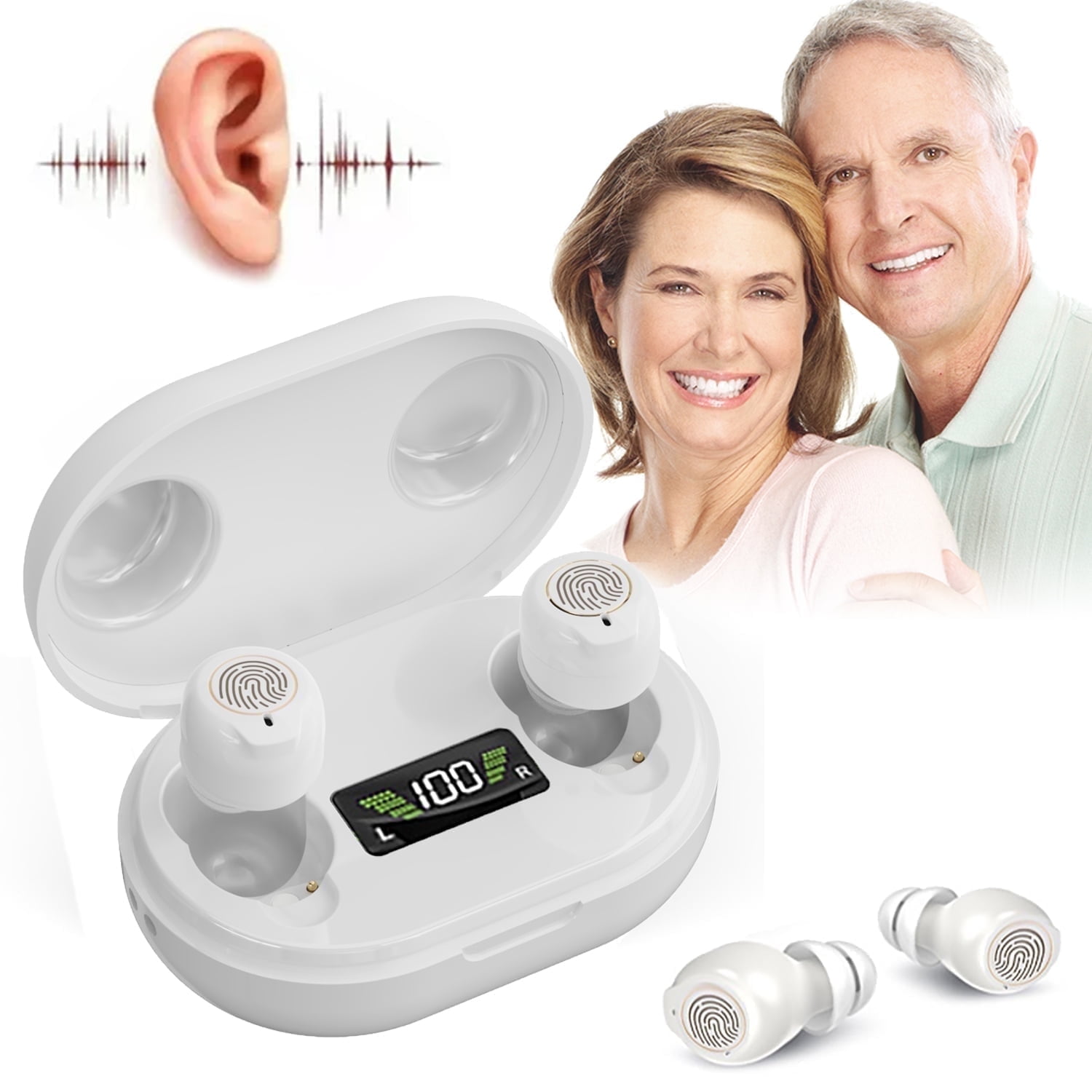 SUWU Hearing Aids for Seniors Rechargeable with Noise Cancelling ...