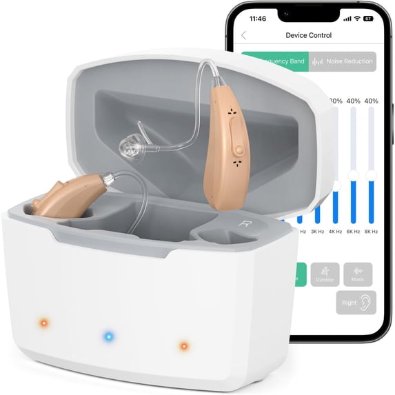 SUWU Hearing Aids for Seniors with Noise Cancelling, Rechargeable ...