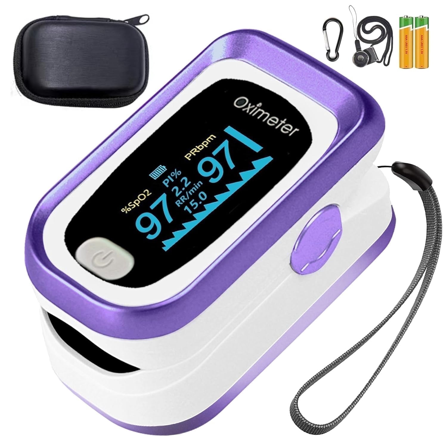 SUWU Pulse Oximeter Fingertip, Oxygen and Heart Rate Monitor, OLED ...
