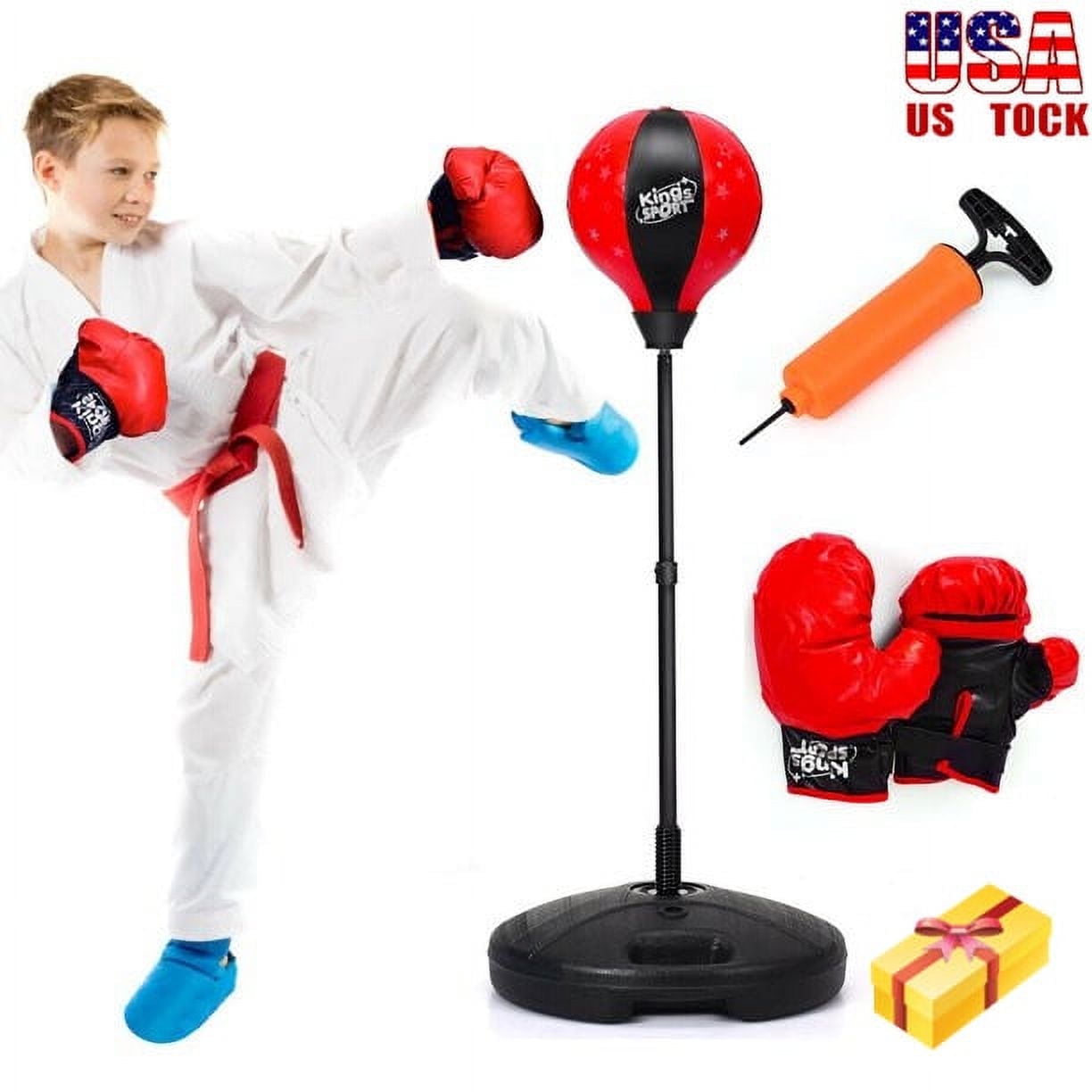 SUWU Punching Bag for Kids, Reflex Boxing Bag with Stand - Kids Boxing ...