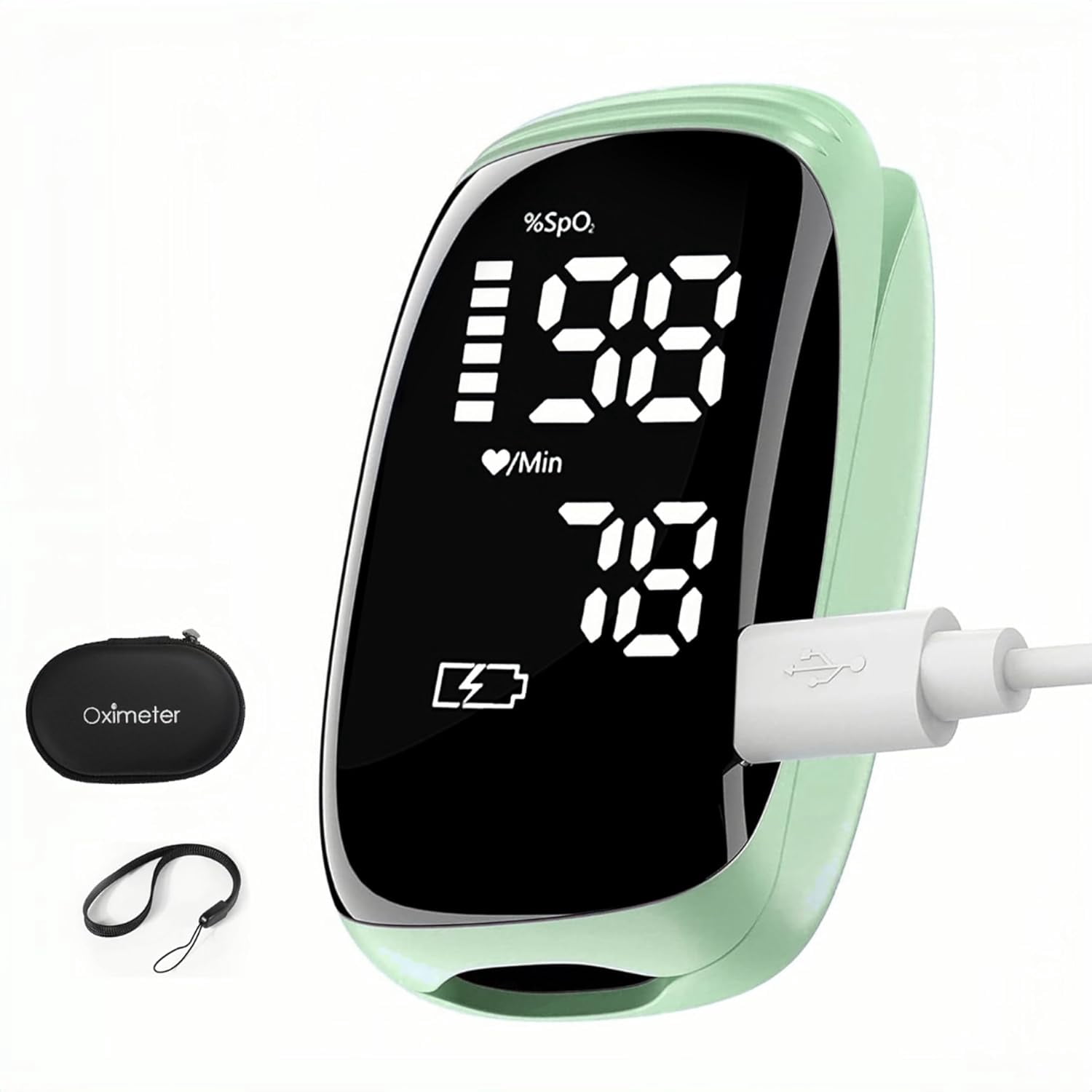 SUWU Rechargeable Pulse Oximeter Fingertip Oxygen Monitor Fingertip ...