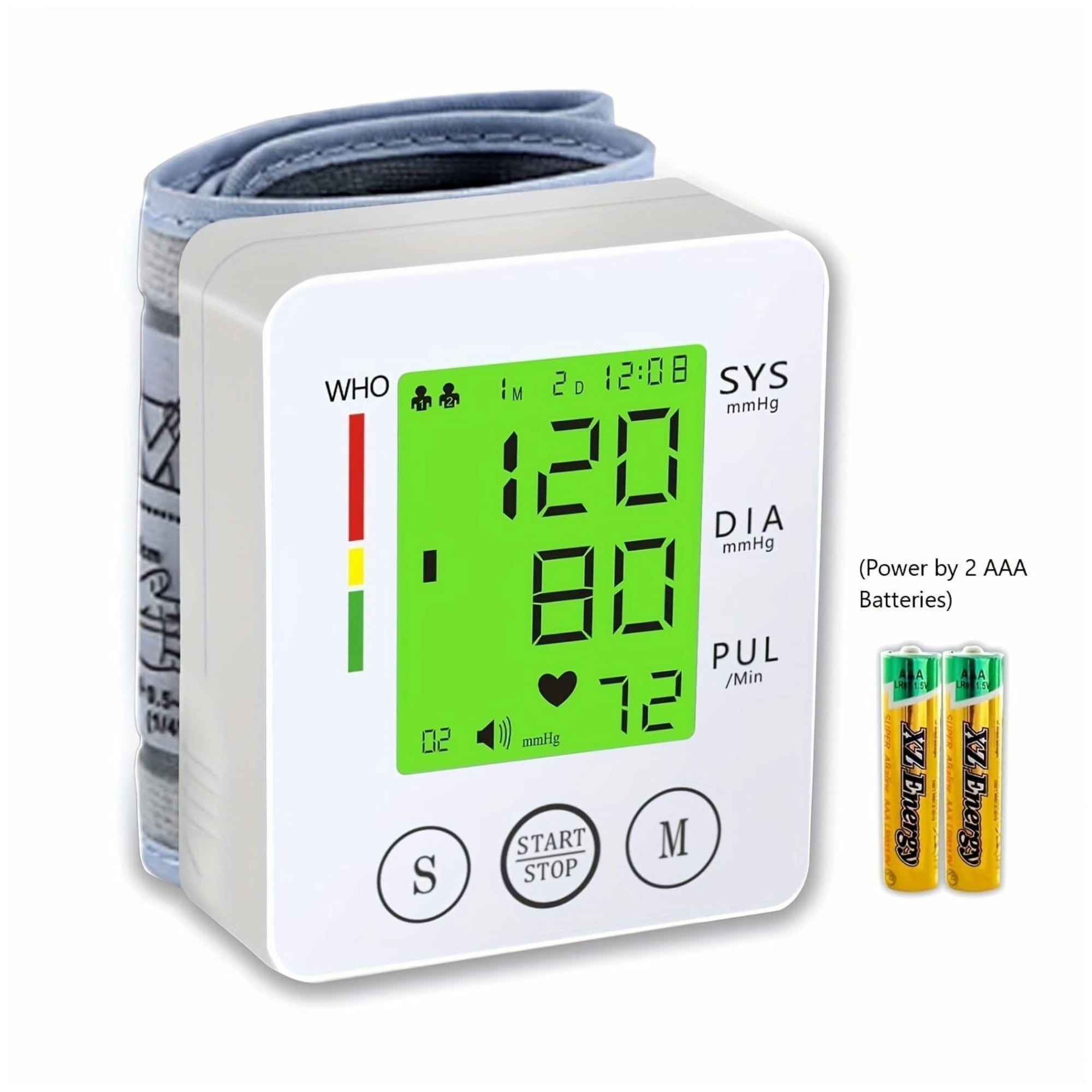 SUWU Wrist Blood Pressure Monitor Automatic Wrist Bp Monitor Talking ...