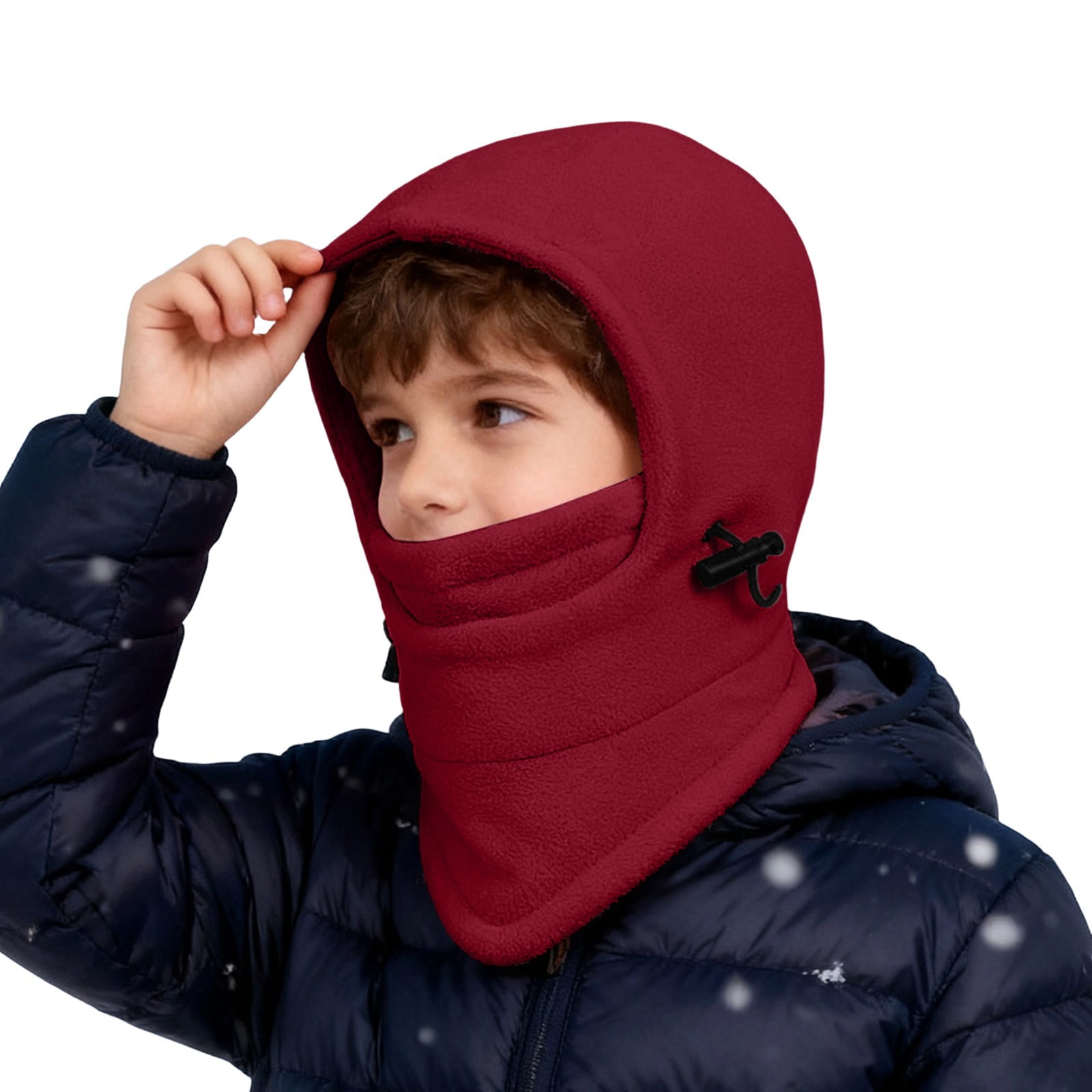 SUXIAN Kids Winter Face Windproof Cold Weather Lined Thermal Hood for ...