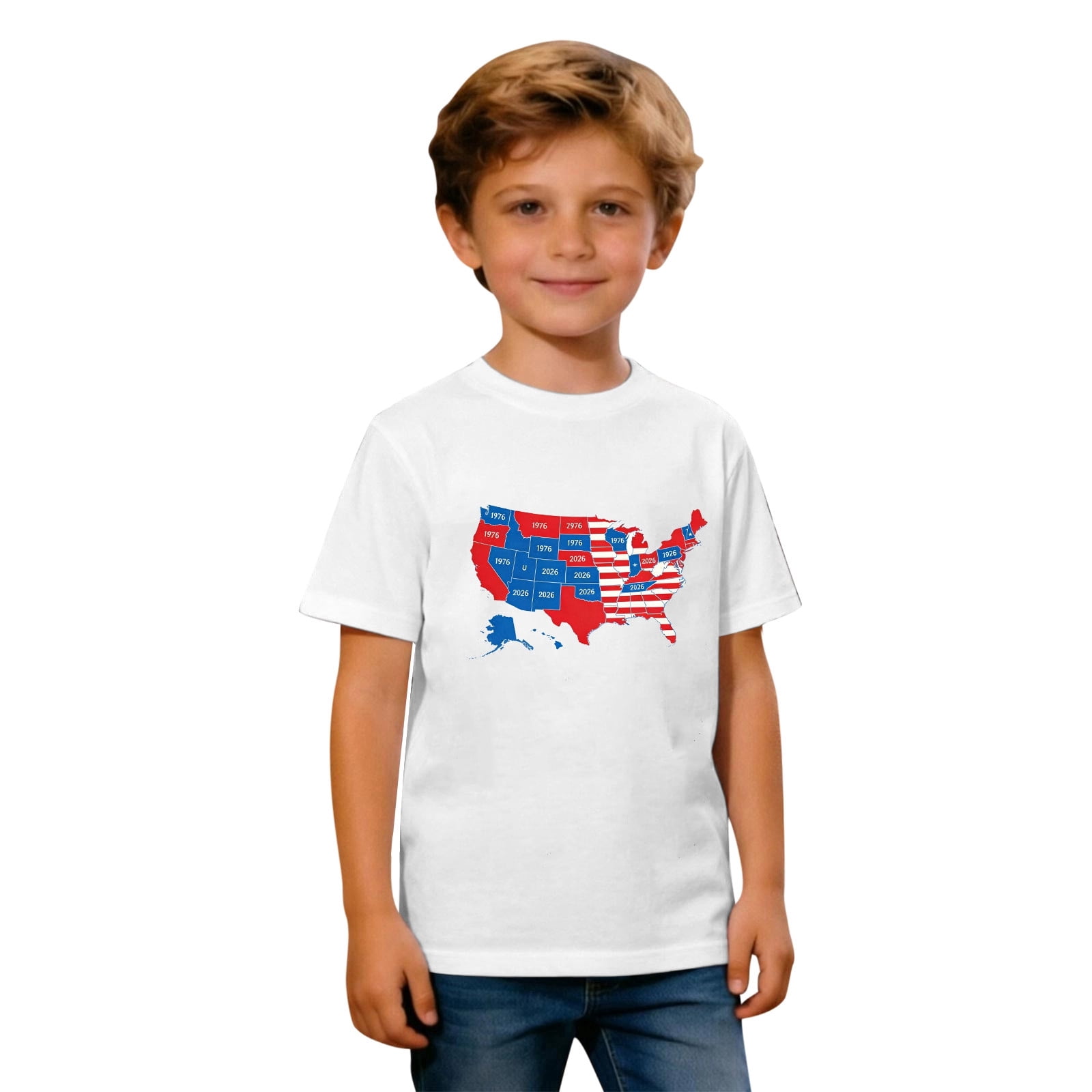 SUXIAN Shirts Summer Kids T Tops Boys Short Sleeve Tees with Cartoon ...