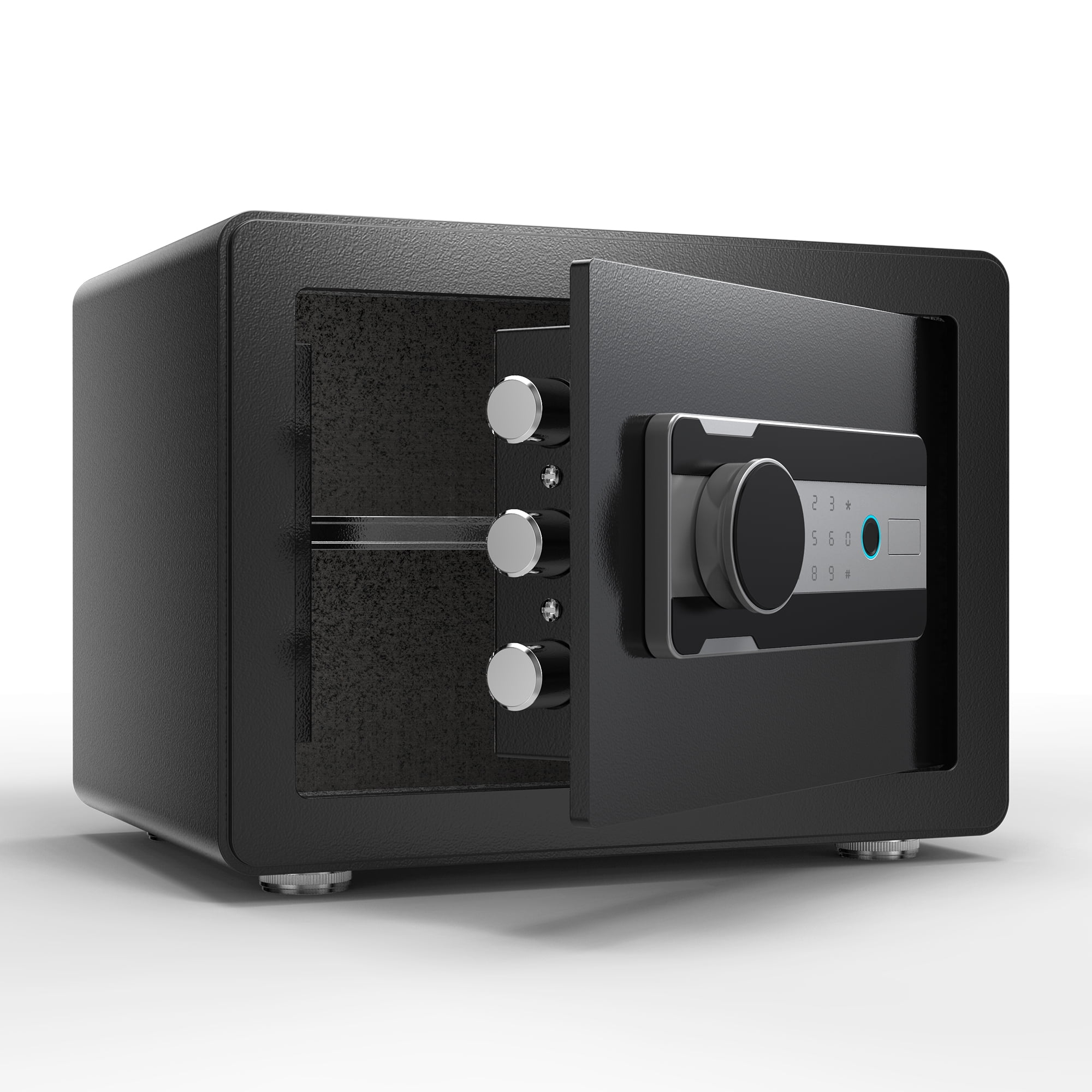 SUXXAN 0.8 Cubic Feet Fingerprint Home Safe Box, Digital Security Safe ...