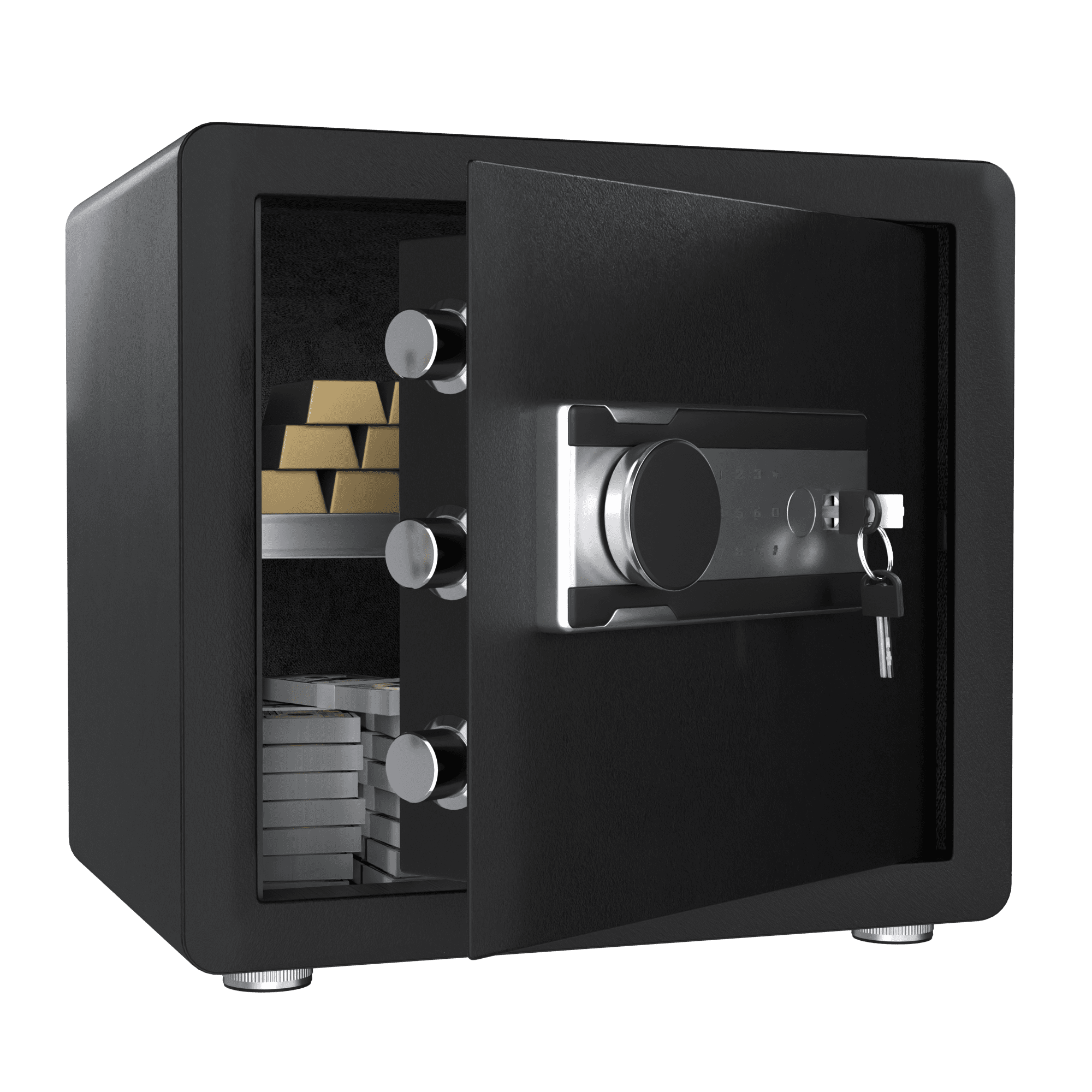 SUXXAN 1.5 Cubic Safe Box, Steel Security Safe With Lock Box/Electronic ...