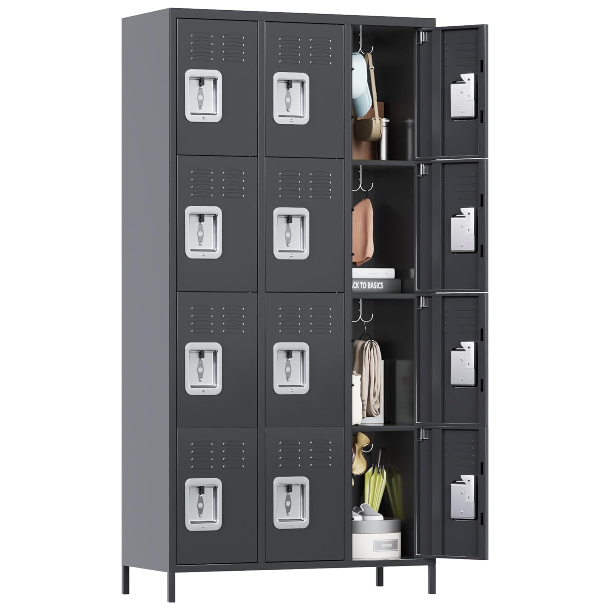 SUXXAN Metal Locker Storage Cabinet, Lockers Cabinet for Employees with ...