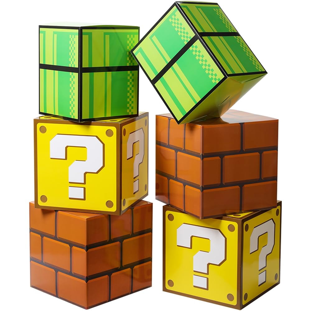 SUYEPER 6PCS Big Party MMF7 Boxes For Birthday Party Question Boxes ...