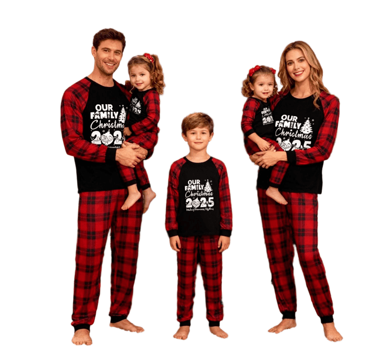 SUYIDA Christma Pajama Family Christmas Pjs Matching Sets with T-Shirt ...