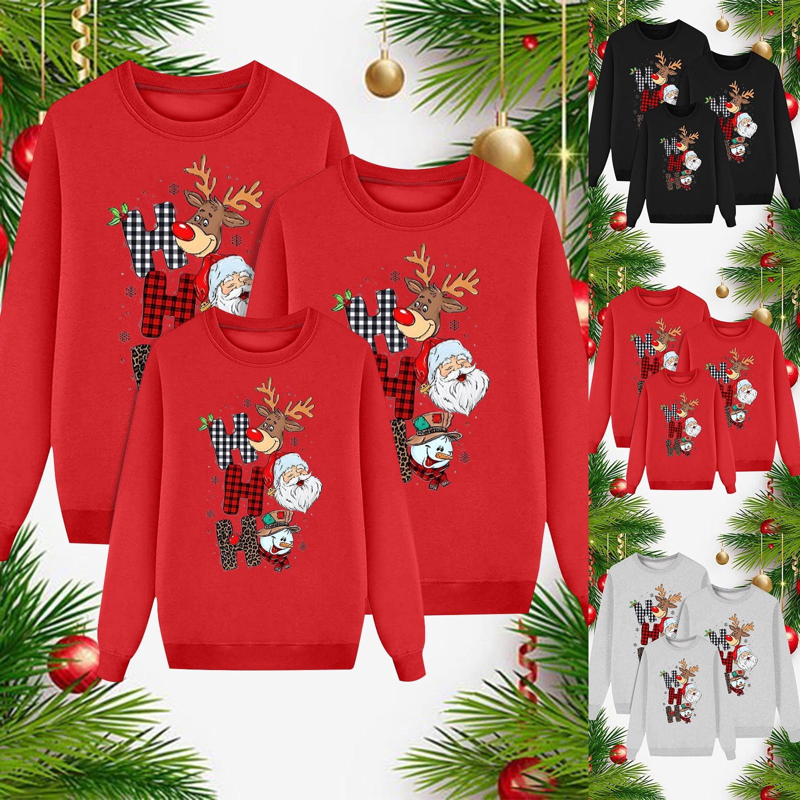 SUYIDA Christmas Sweaters for Women Men Kids Family Matching Christmas ...