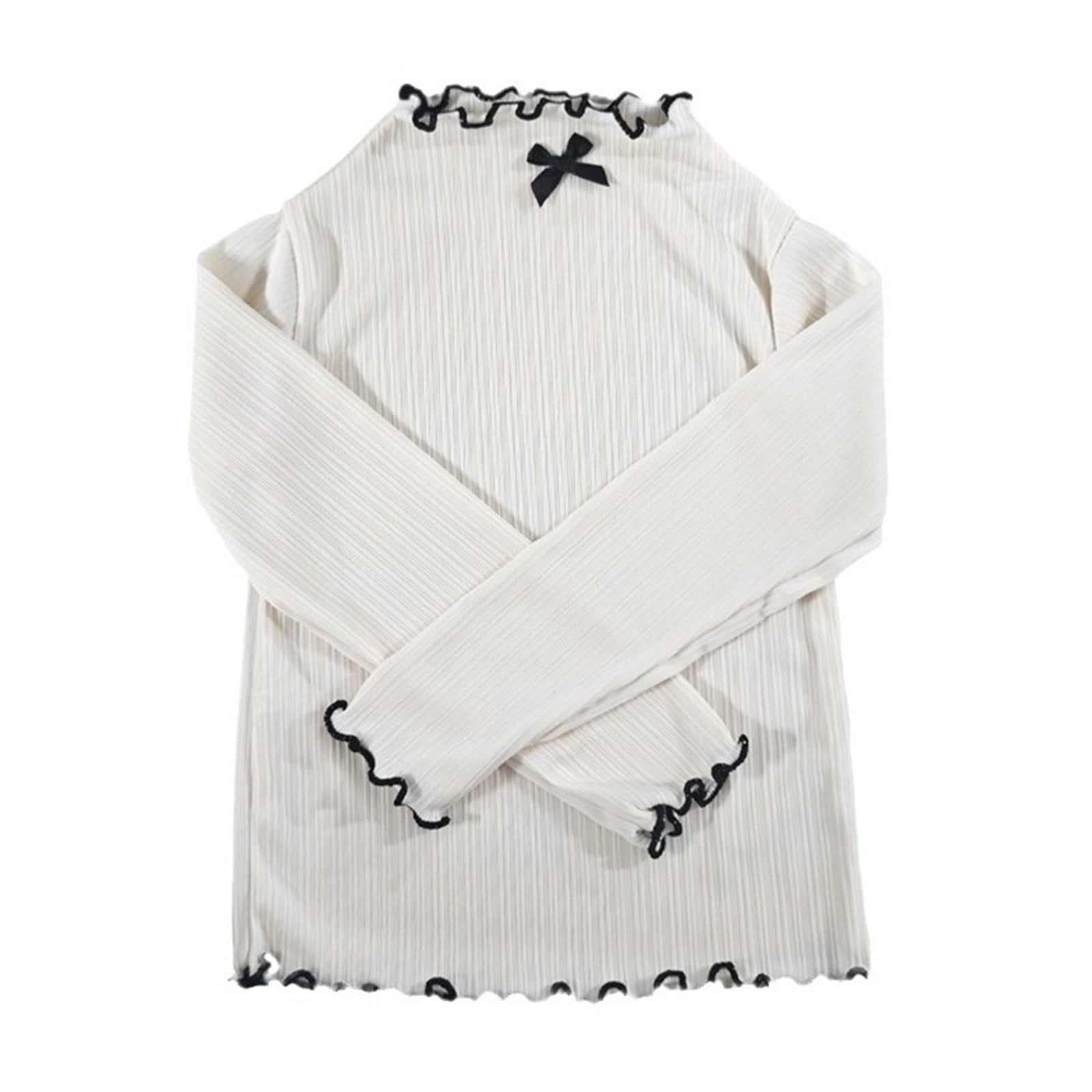 SUYIDA Girls Long Sleeve Shirts,Elegant Girls Long Sleeve Blouse ...