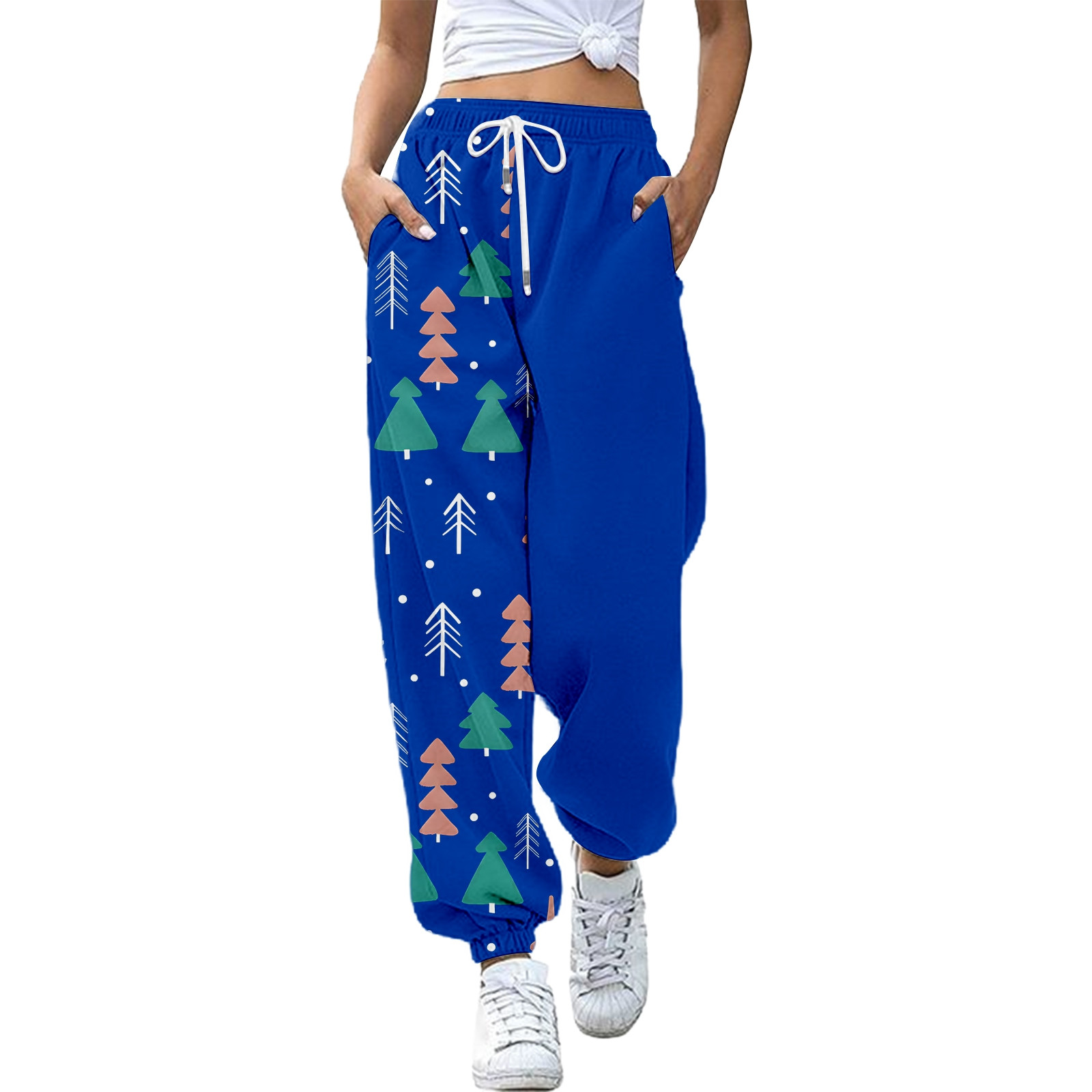 SUYIDA Winter Kids Jogger Pants With Festive Holiday Designs For Girls ...