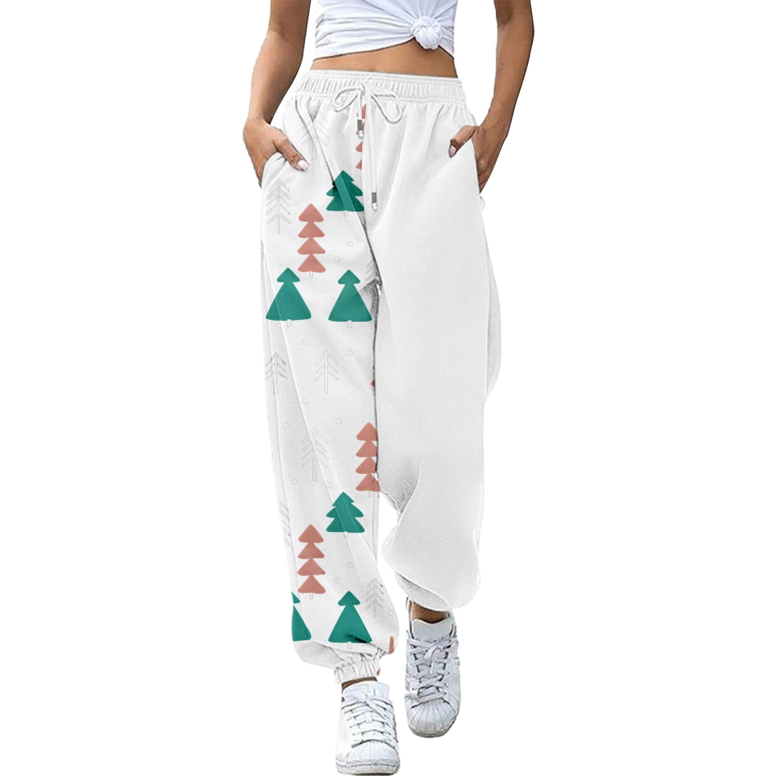 SUYIDA Winter Kids Jogger Pants With Festive Holiday Designs For Girls ...