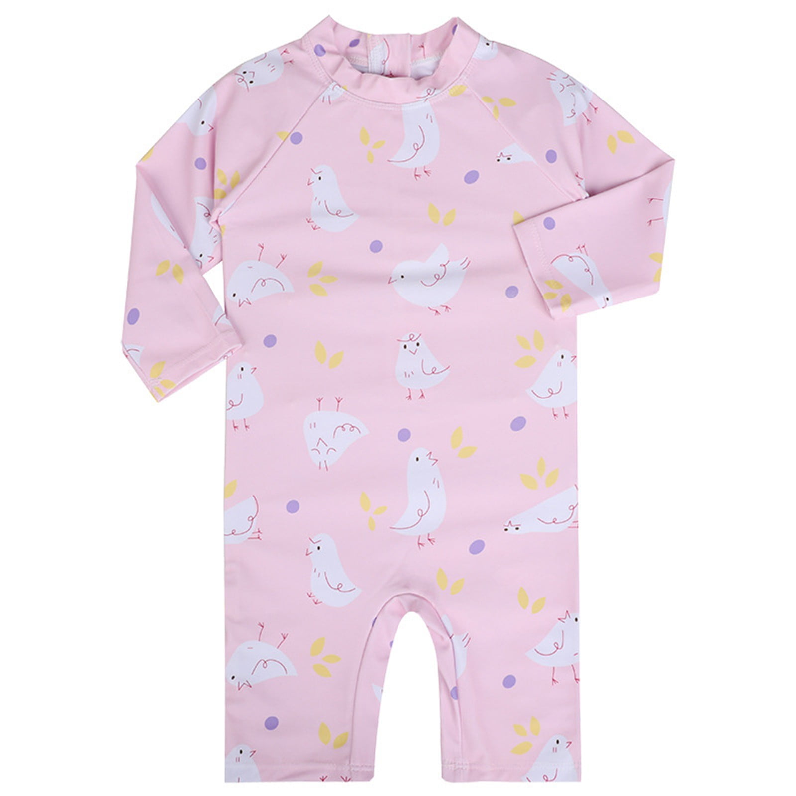 SUYOLL Children Girls Swimsuit Pool Beach and Lake Long Sleeve Sunsuit ...