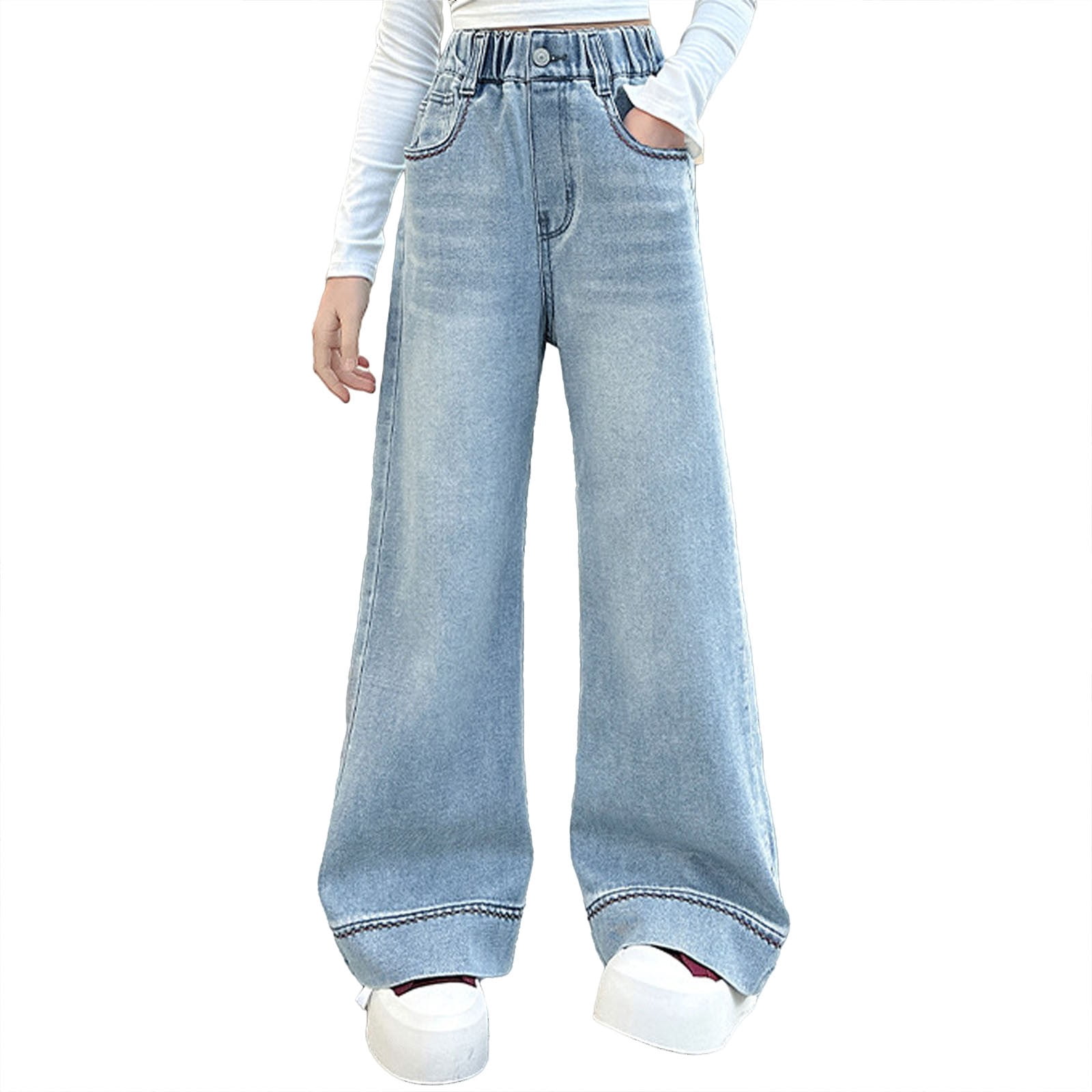 SUYOLL Teen Girls Pants Casual Comfortable Fixed Fit Design Summer and ...