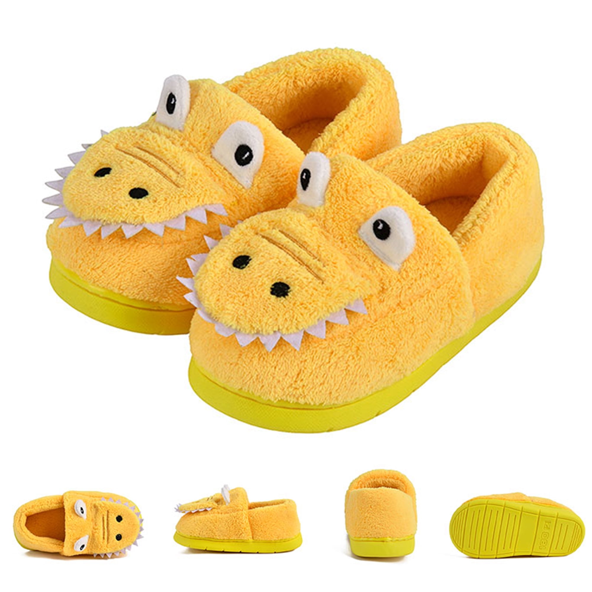 SUYSTEX Toddler Girls Boys Winter Warm Slippers Plush Aline Cute ...